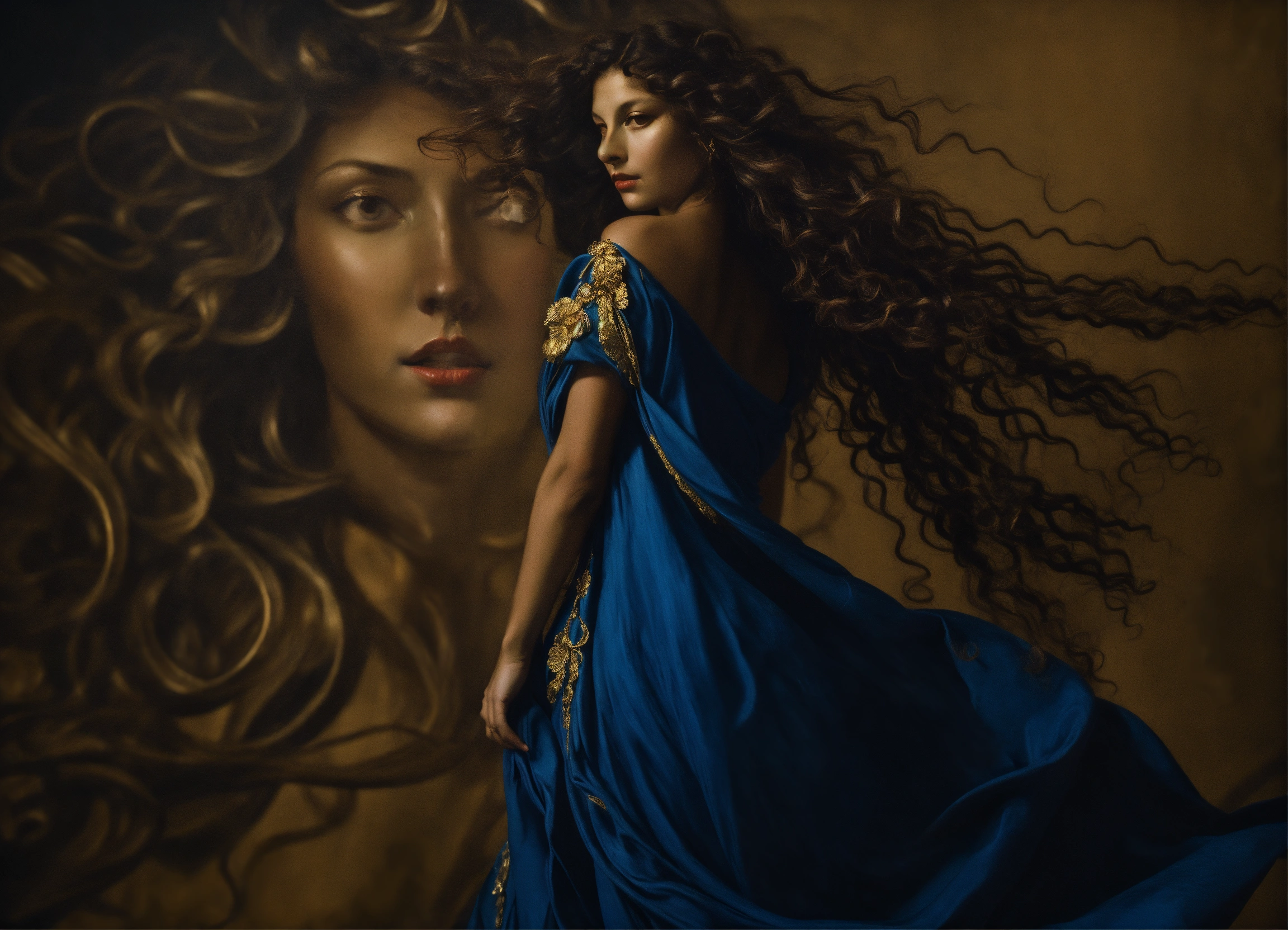 Lexica - Full-length view, looking straight, natural standing pose, the ...