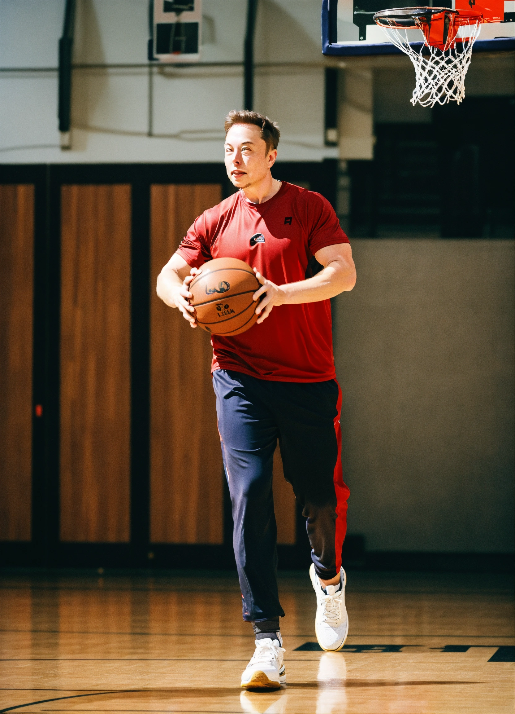 Lexica - Elon Musk playing basketball, sports photography, leica ...