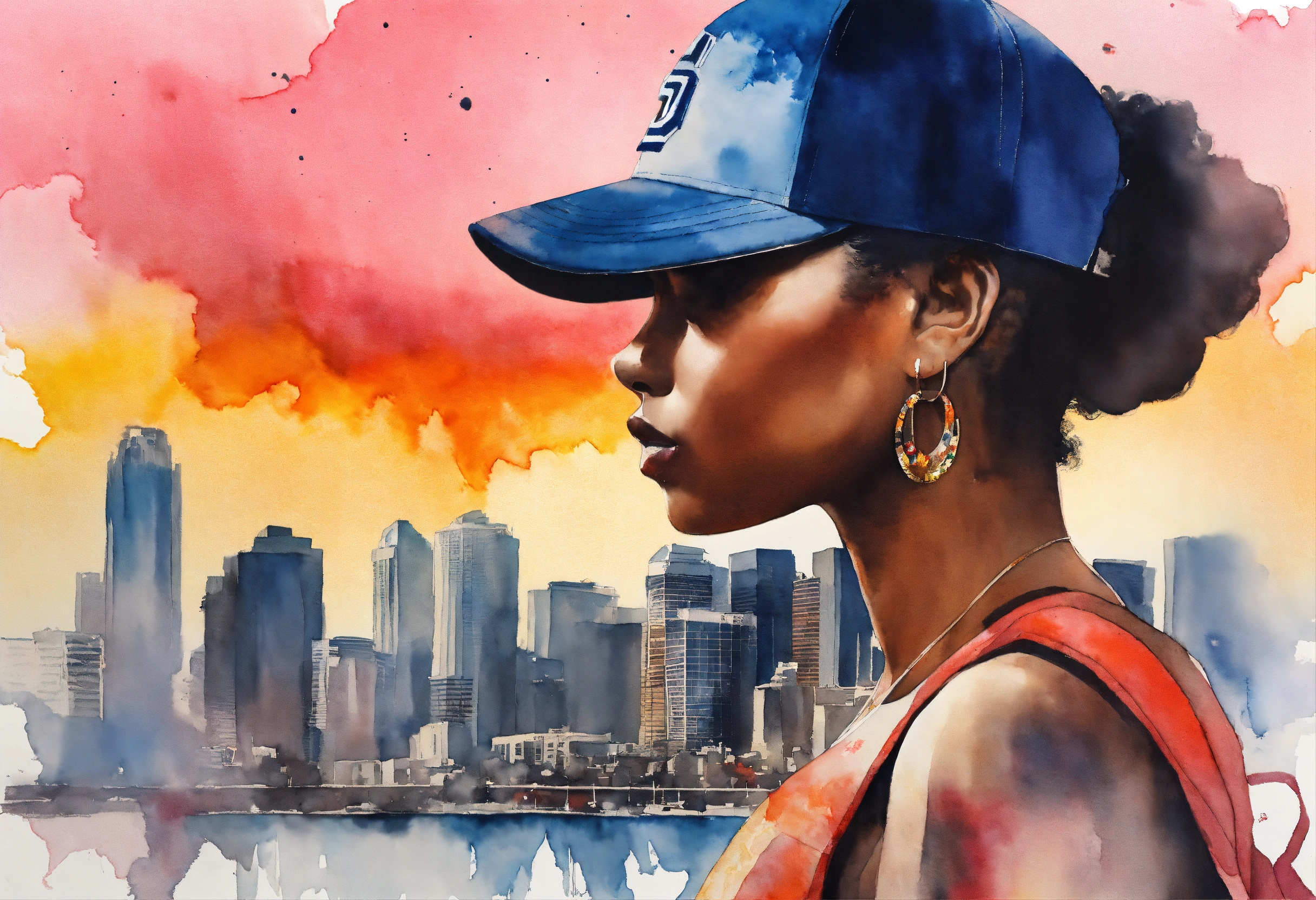 Lexica - Exquisite watercolor painting on a pure white paper background ...