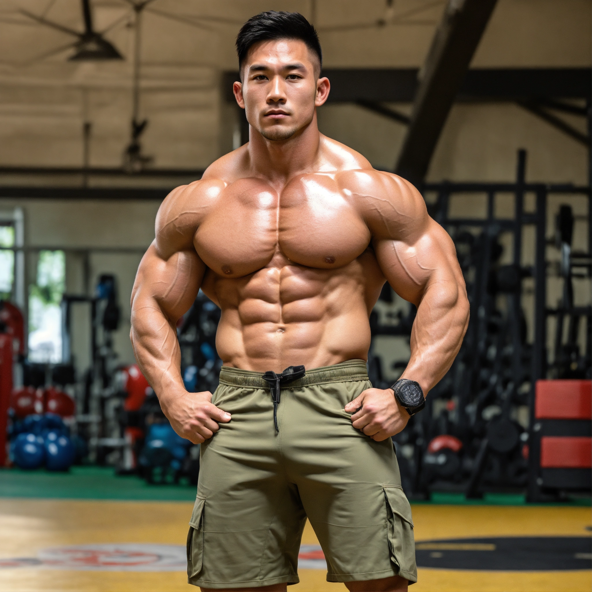 Lexica - 30-year-old man with big muscles, big bodybuilder, body like a ...