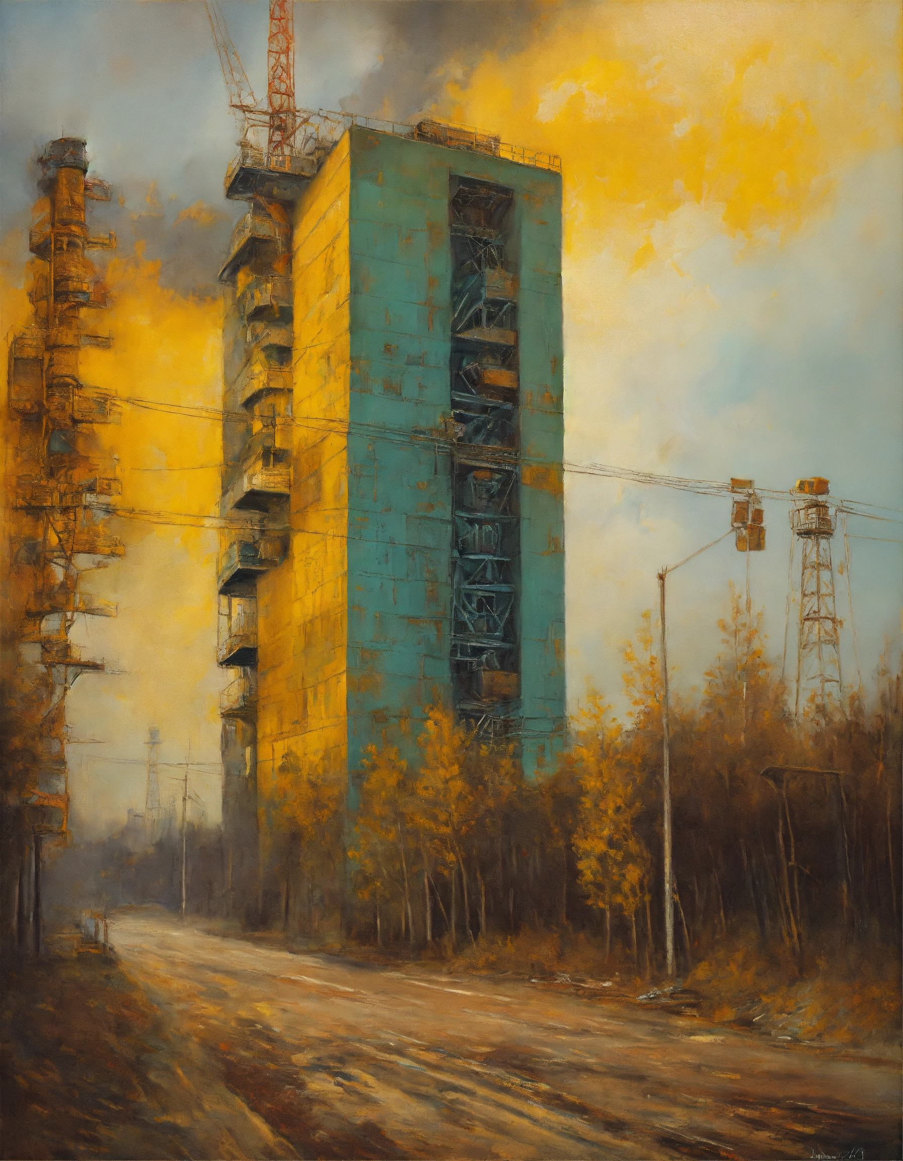 Lexica - Chernobyl nowadays Oil painting