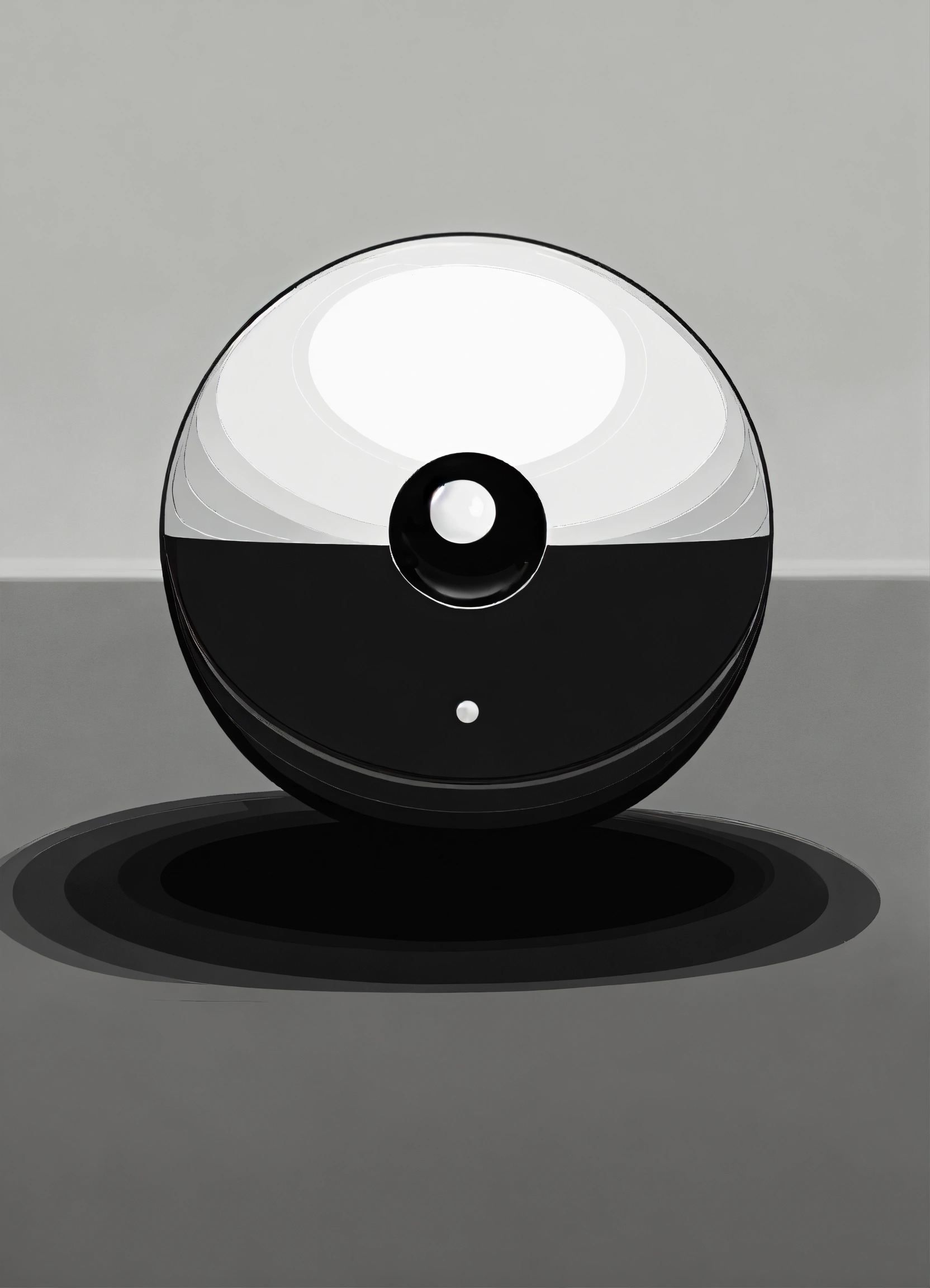 Lexica - Create a 2d 8 ball minimalistic, black and white, white ...