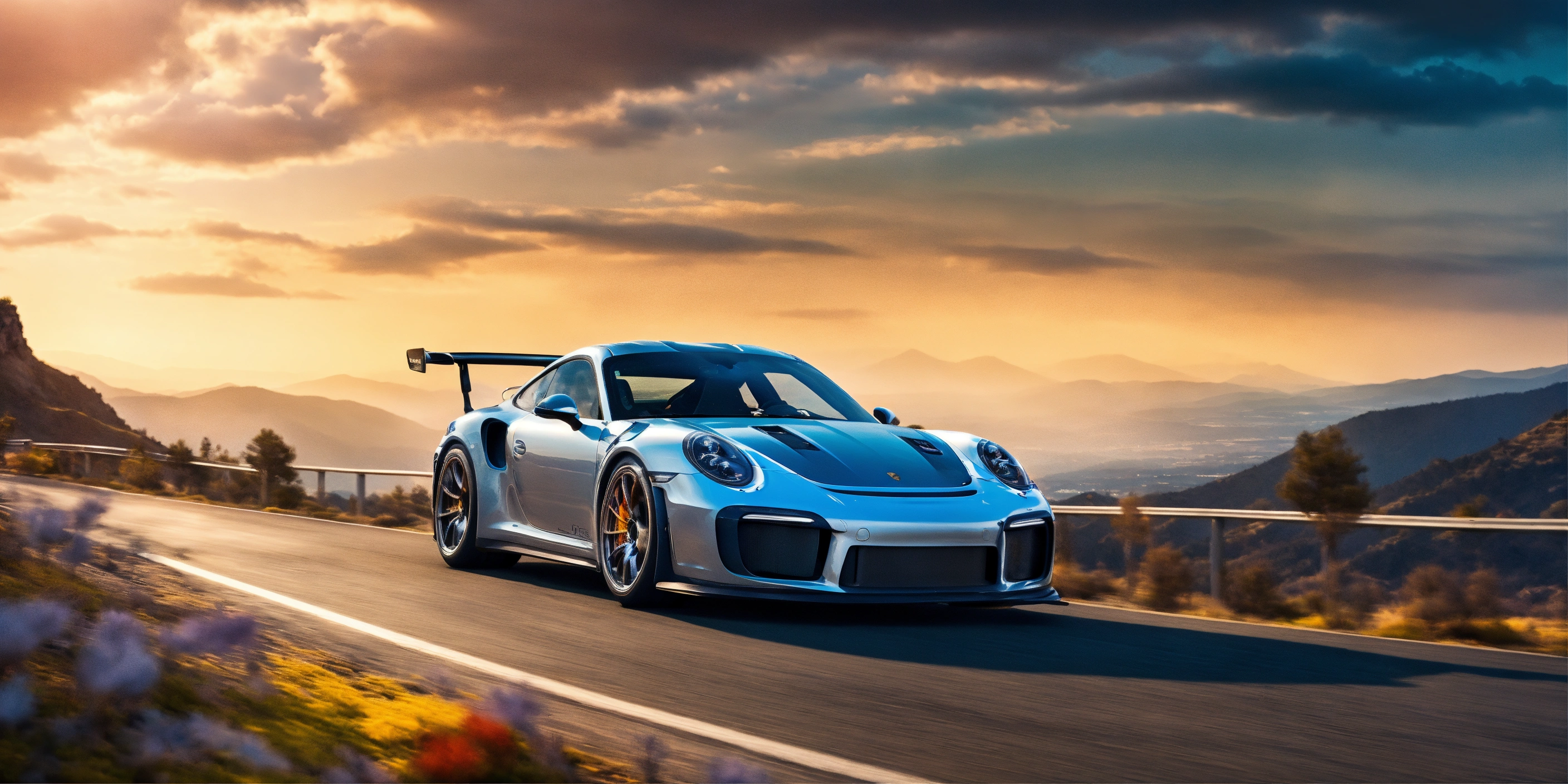 Lexica - Gran turismo syle breathtaking silver alpine white supercar ...