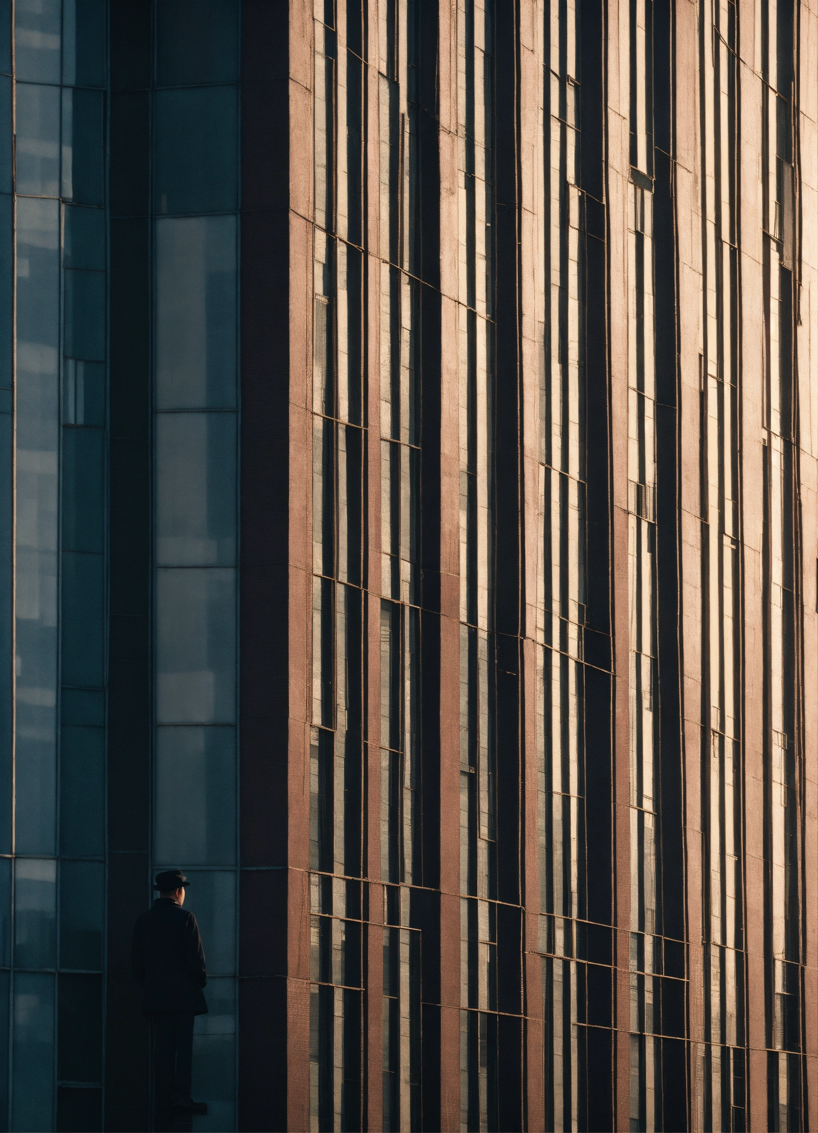 Lexica - Some people look over tall building windows, in the style of ...