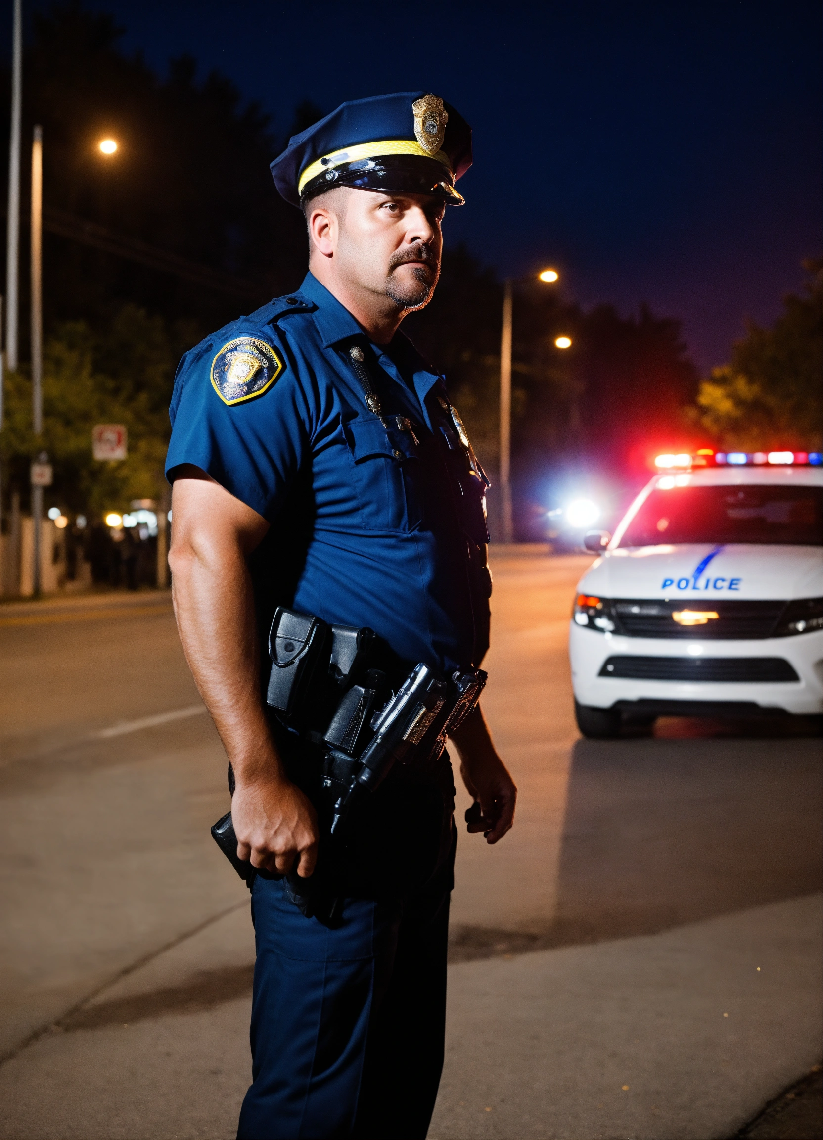 Lexica - Scared random looking unique expressive police officer ...