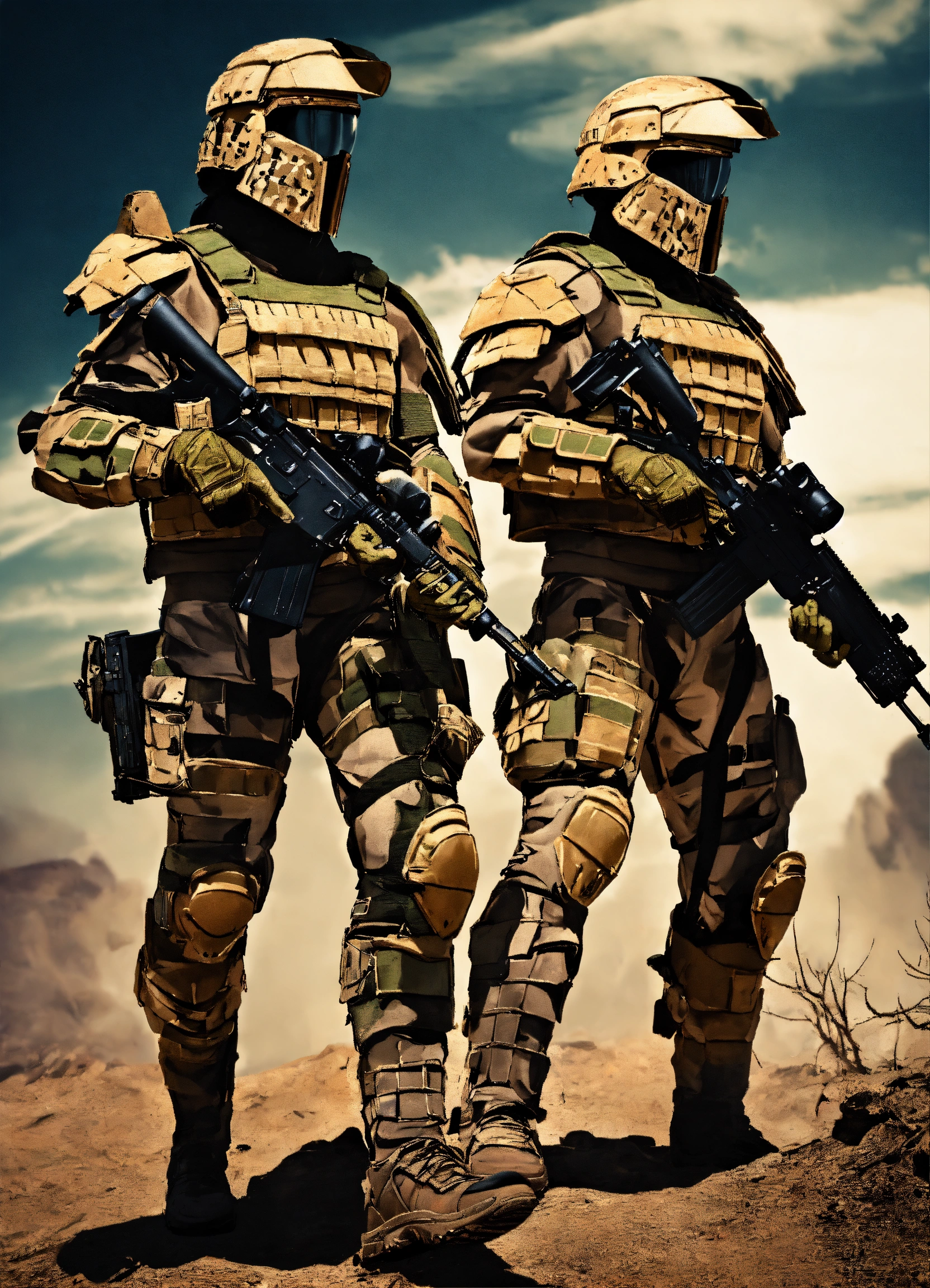 Lexica - Post modern ancient spartan soldiers carrying assault rifles ...