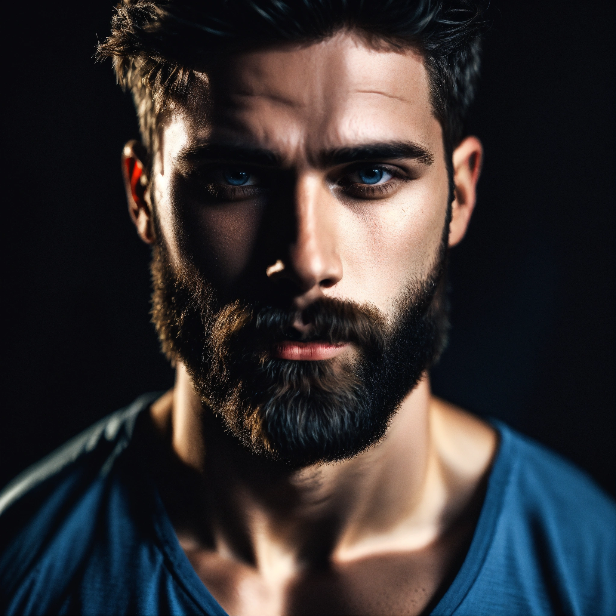 Lexica - Hot white boy face blue ayes black hair muscular face and ...