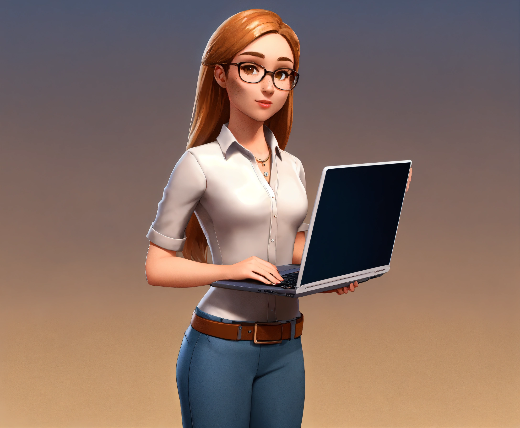 Lexica - A white intelligent, attractive female cartoon character ...