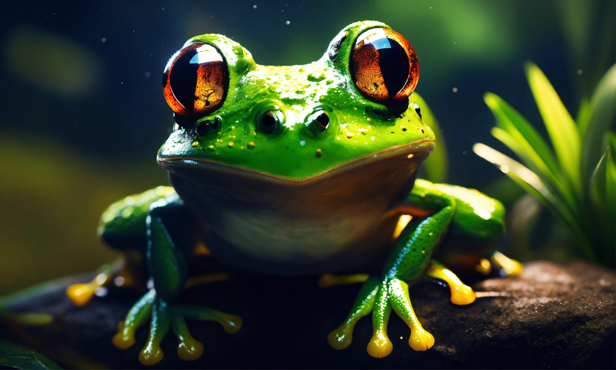 Lexica - Epic beautiful shot of the ultra cute Frog Prince, dark ...