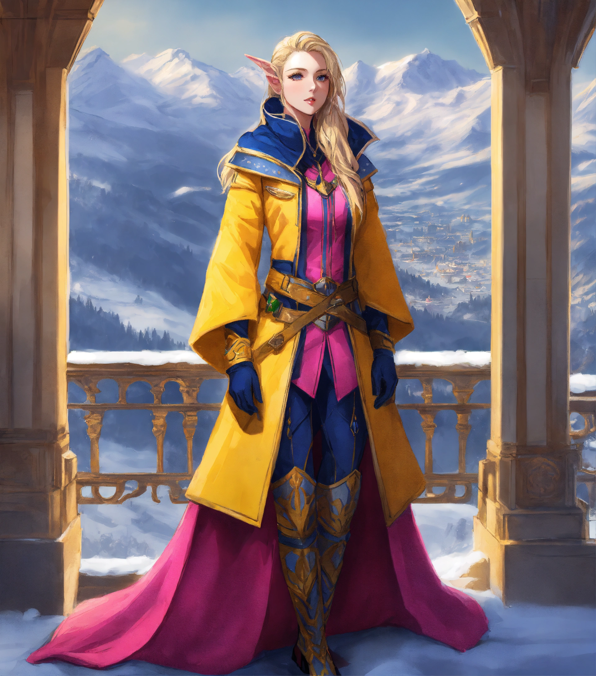 Lexica - Full body drawing of a sci fi high elf, royalty, futuristic ...