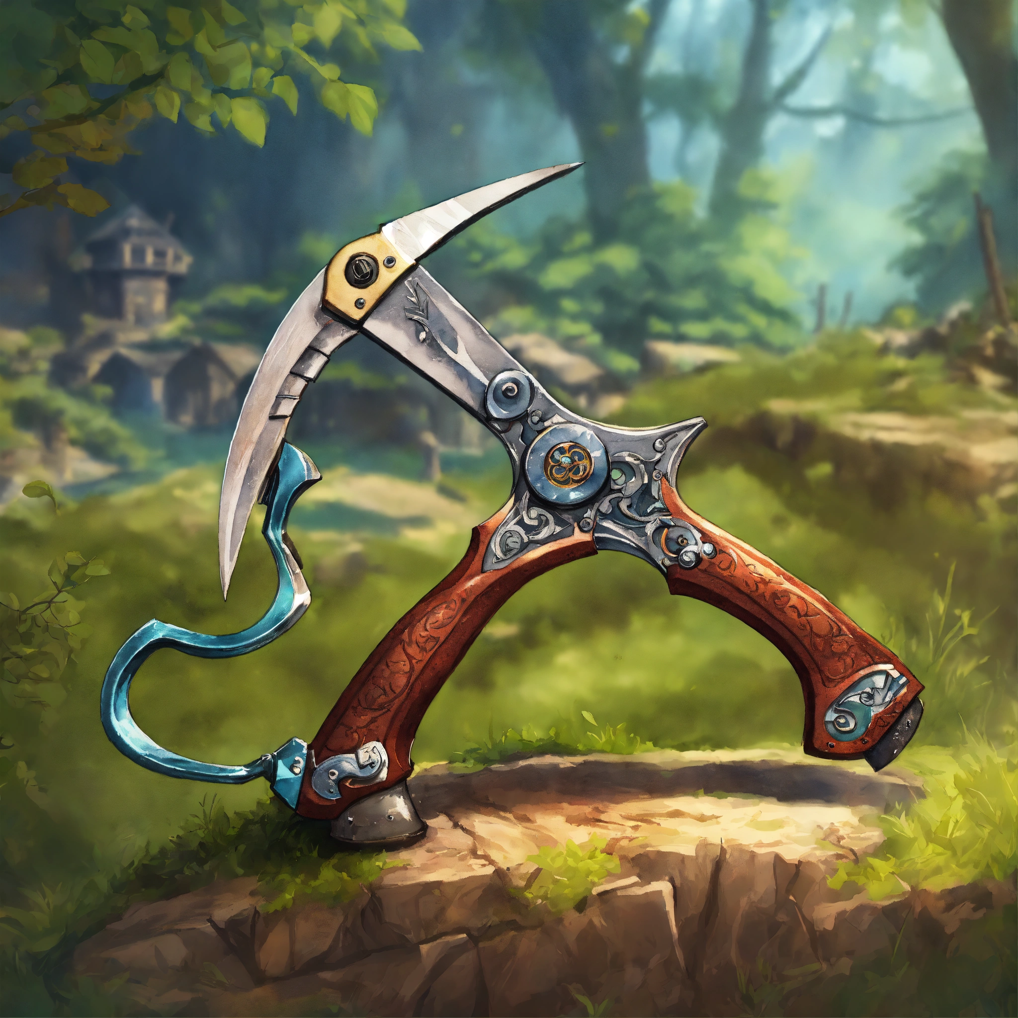 Lexica - Pruning shears, fantasy medieval, game icon, fantasy style ...