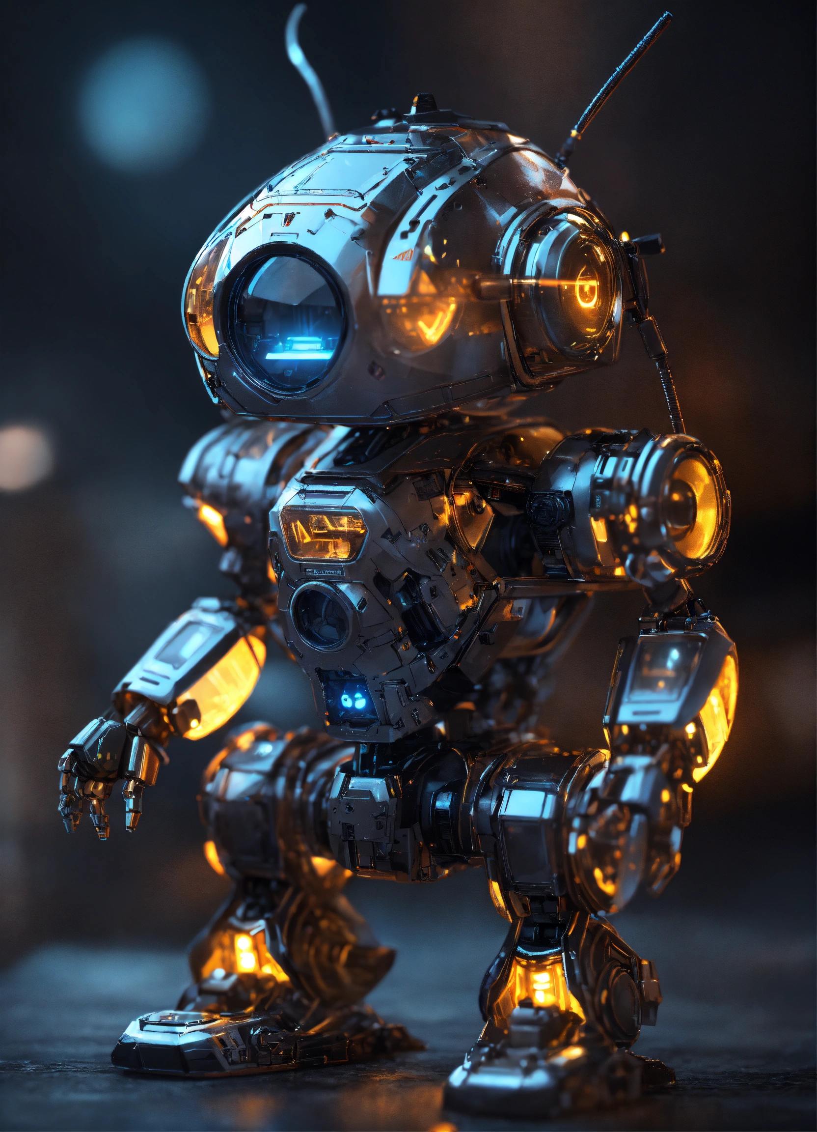 Lexica - Dark aesthetic, a (tiny cute translucent polycarbonate sci-fi ...