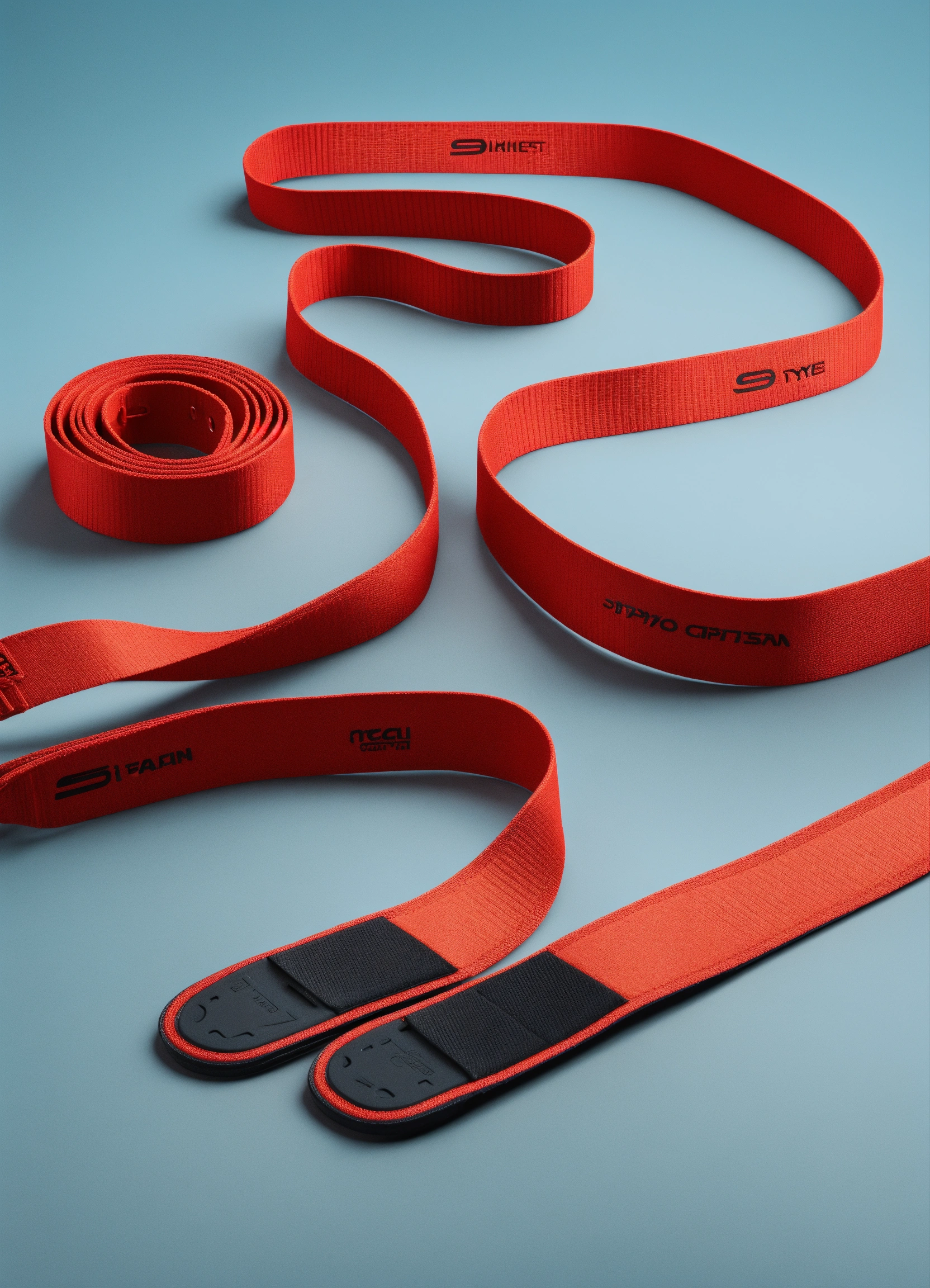Lexica - Sport traction straps in 3D style on a white background