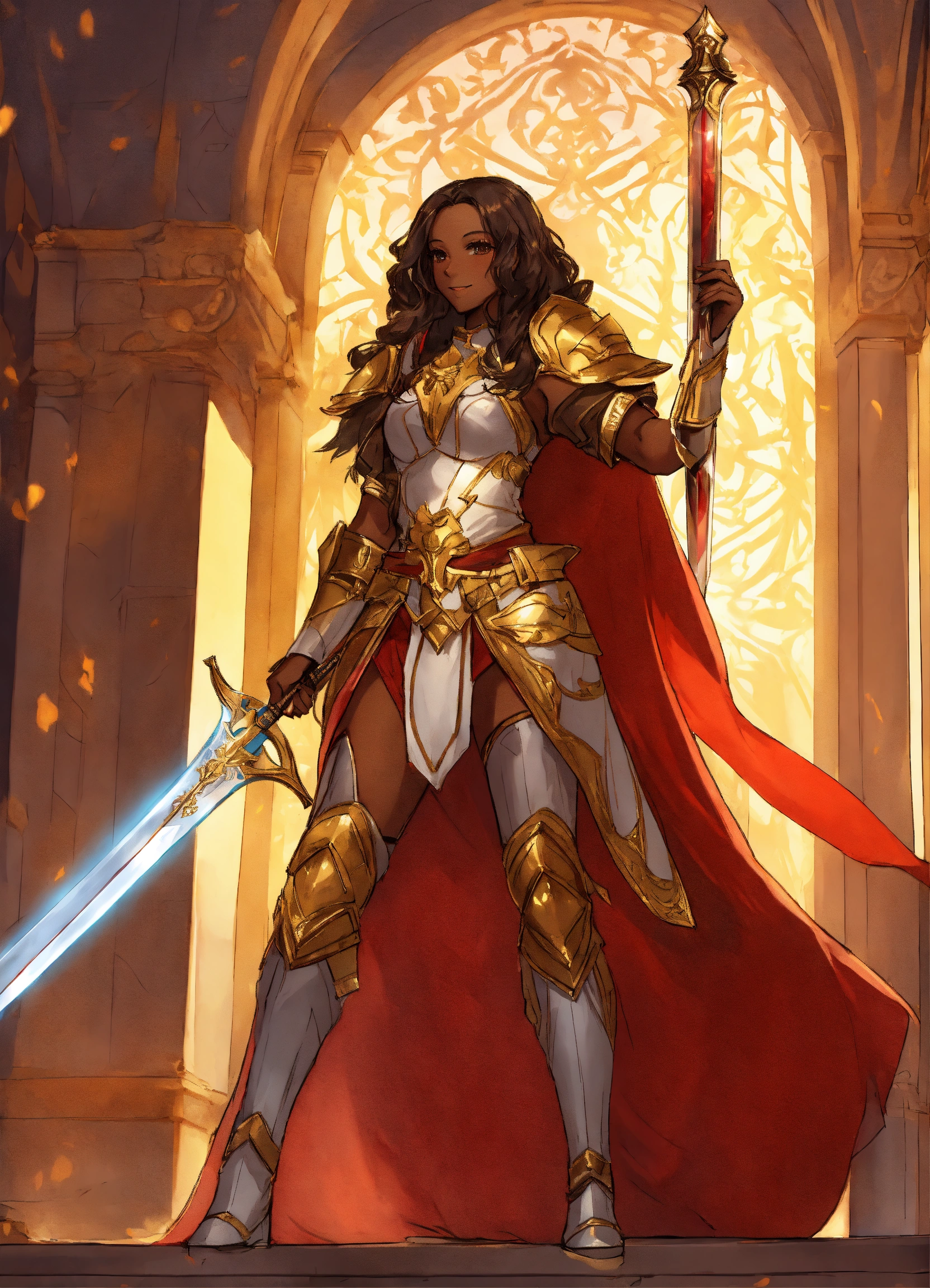 Lexica - Black Female Aisimar (Half angel), pathfinder art style. 30 ...