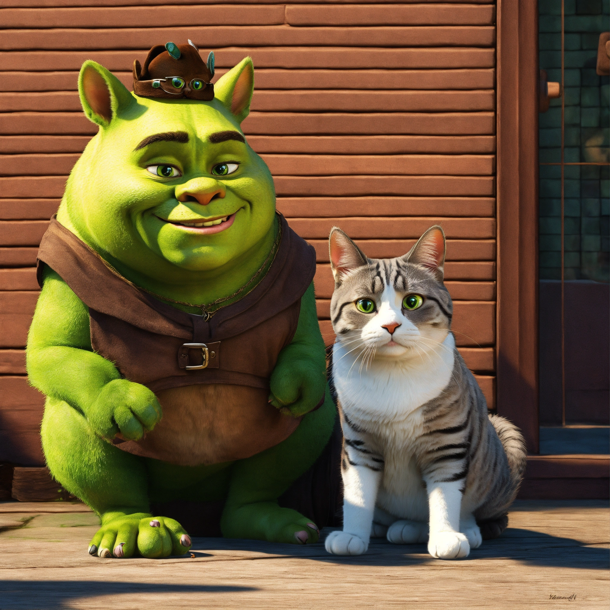 Lexica - Shrek´s cat friend