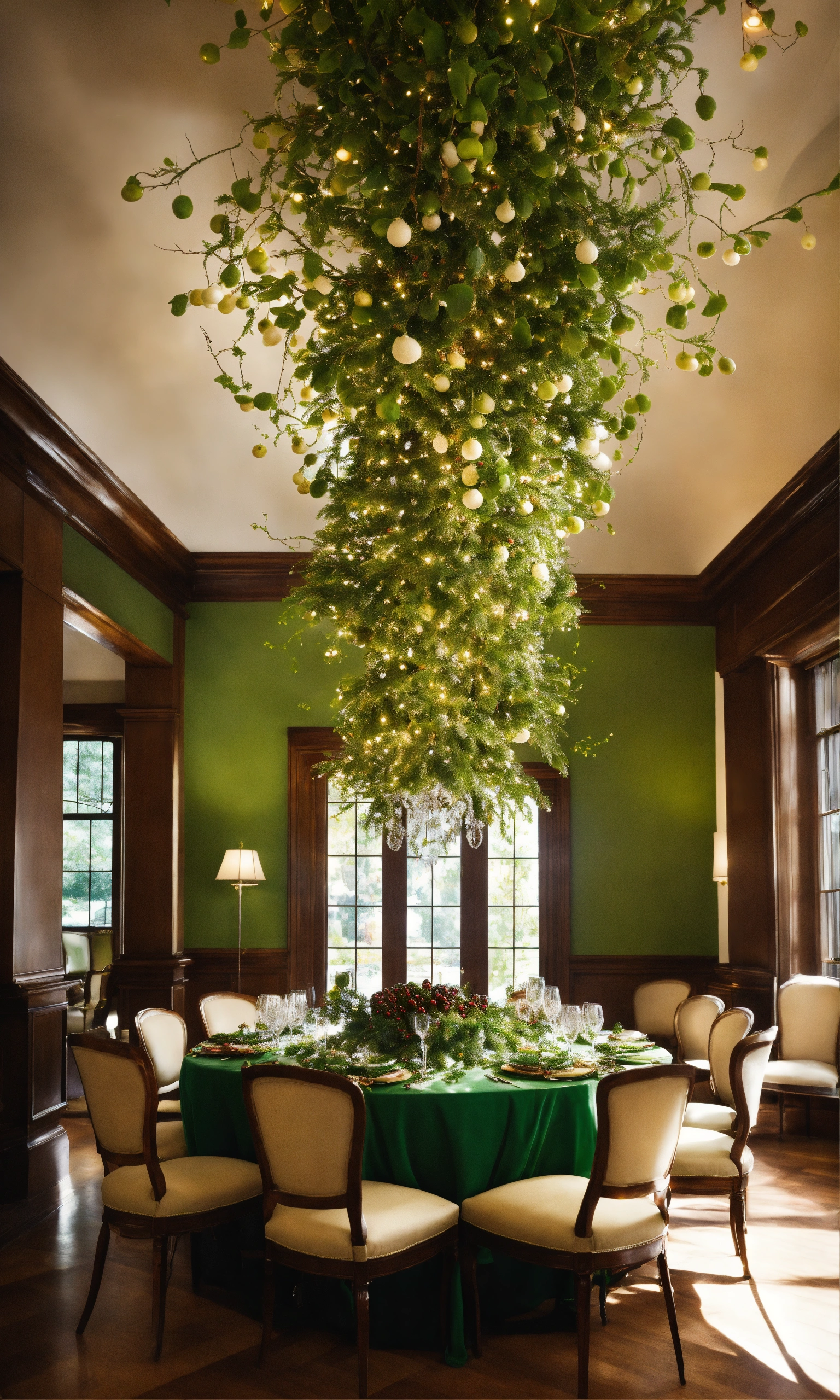 Lexica - Mistletoe hangs from the ceiling in strategic locations, its ...