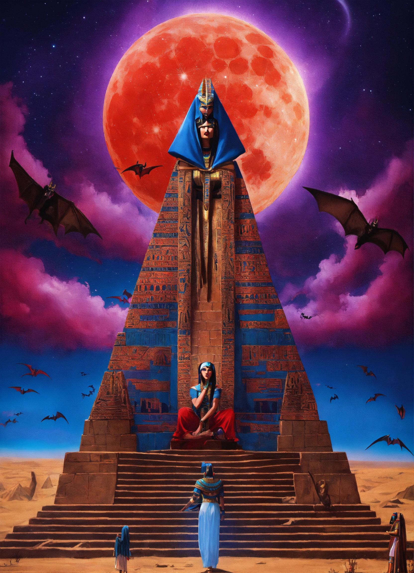 Lexica - ALL superrealism style urban egyptian gizeh pyramid vampire ...