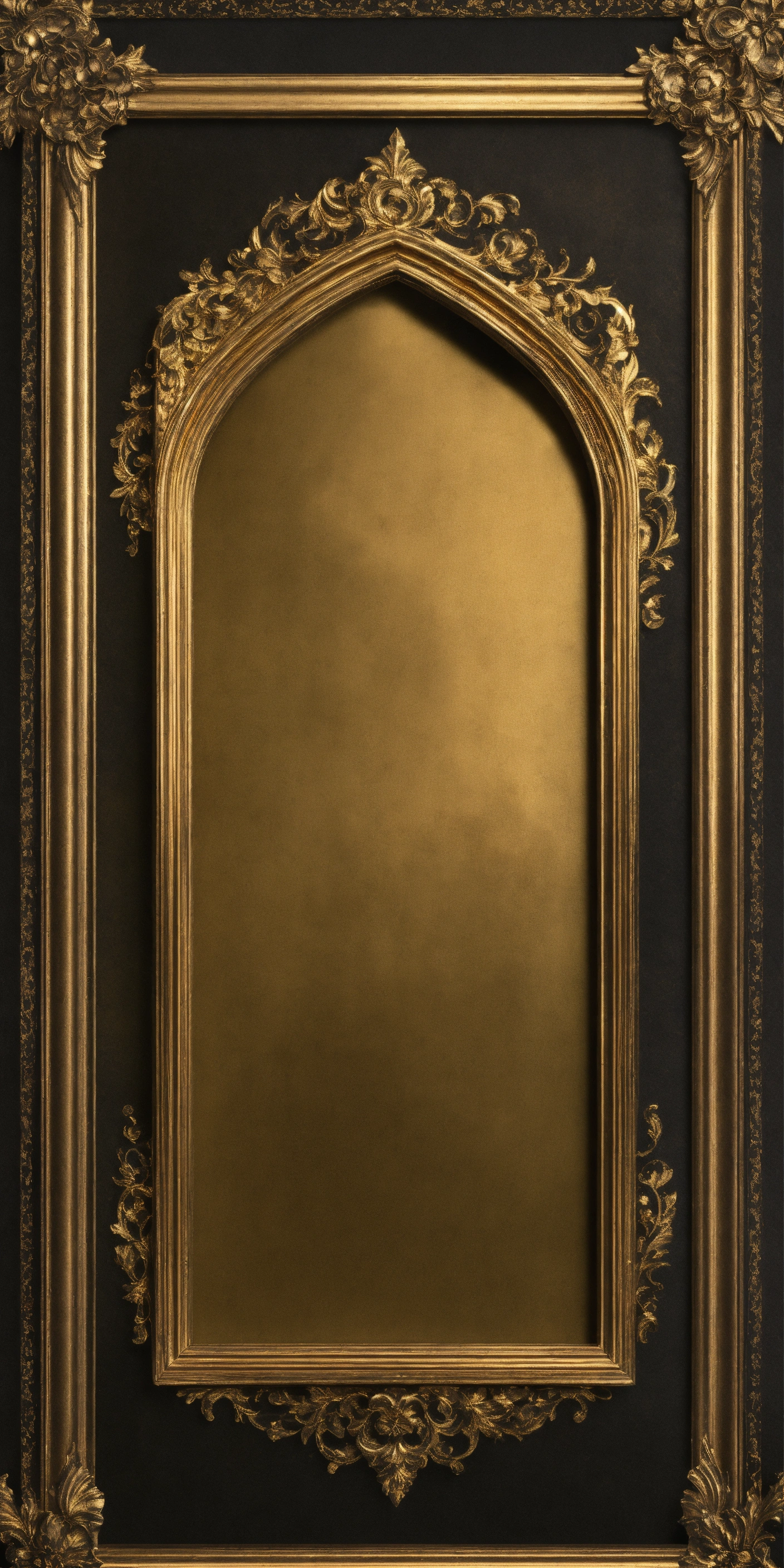 Lexica - Empty gothic frame design, template, empty, frame, the elder ...