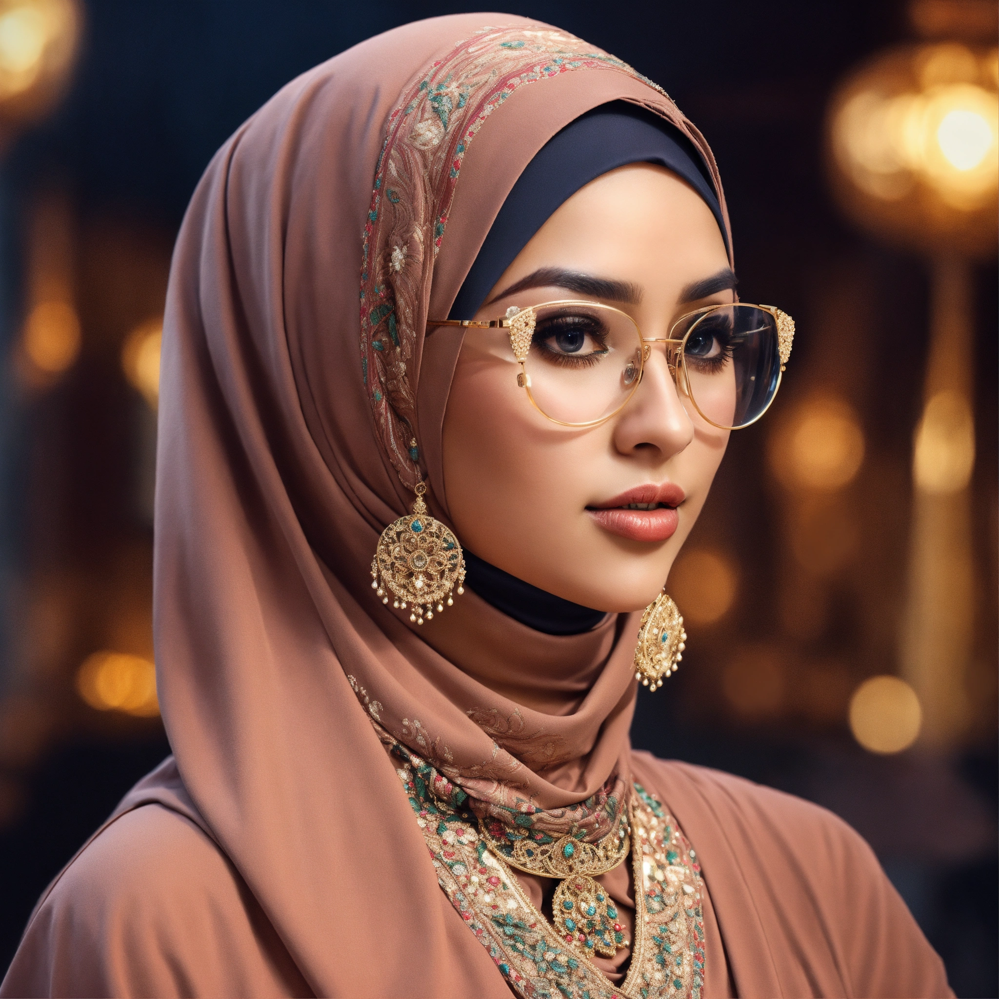 Lexica - Create an image showcasing the elegance of Arabian single girl ...