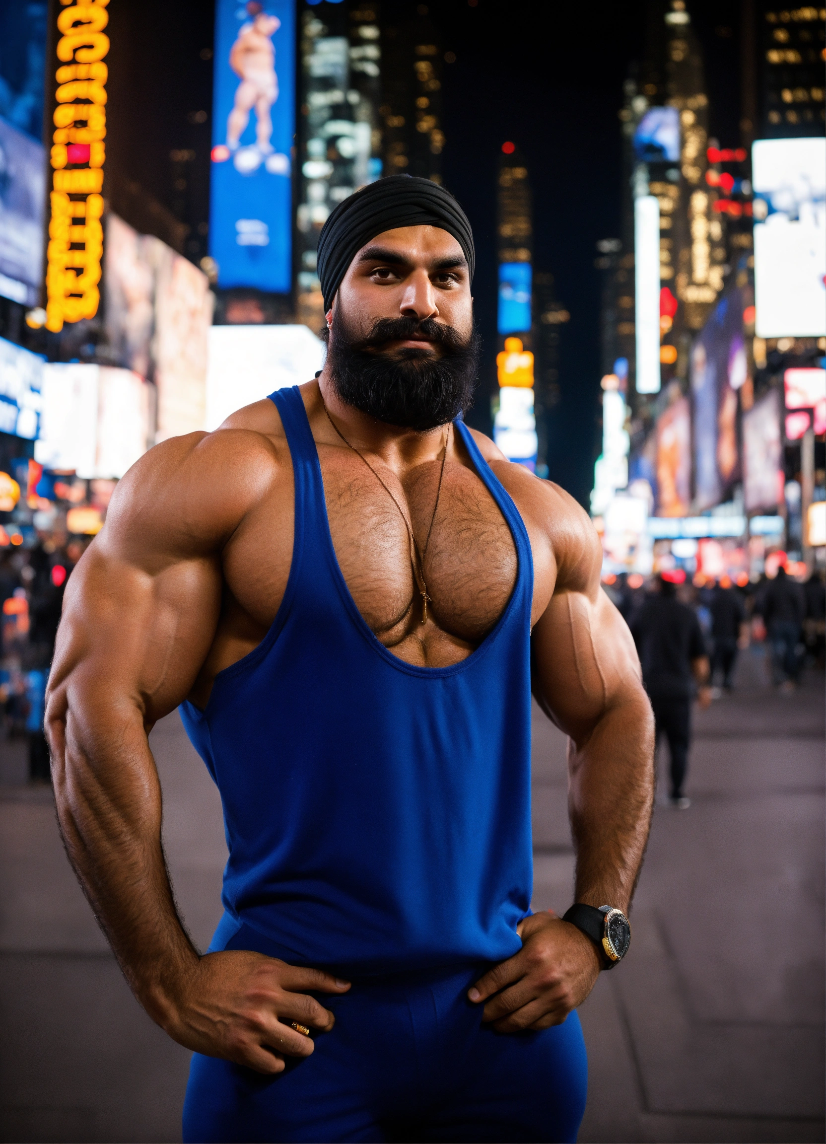 Lexica - 30-year-old hairy man with big muscles, Varinder Singh Ghuman ...