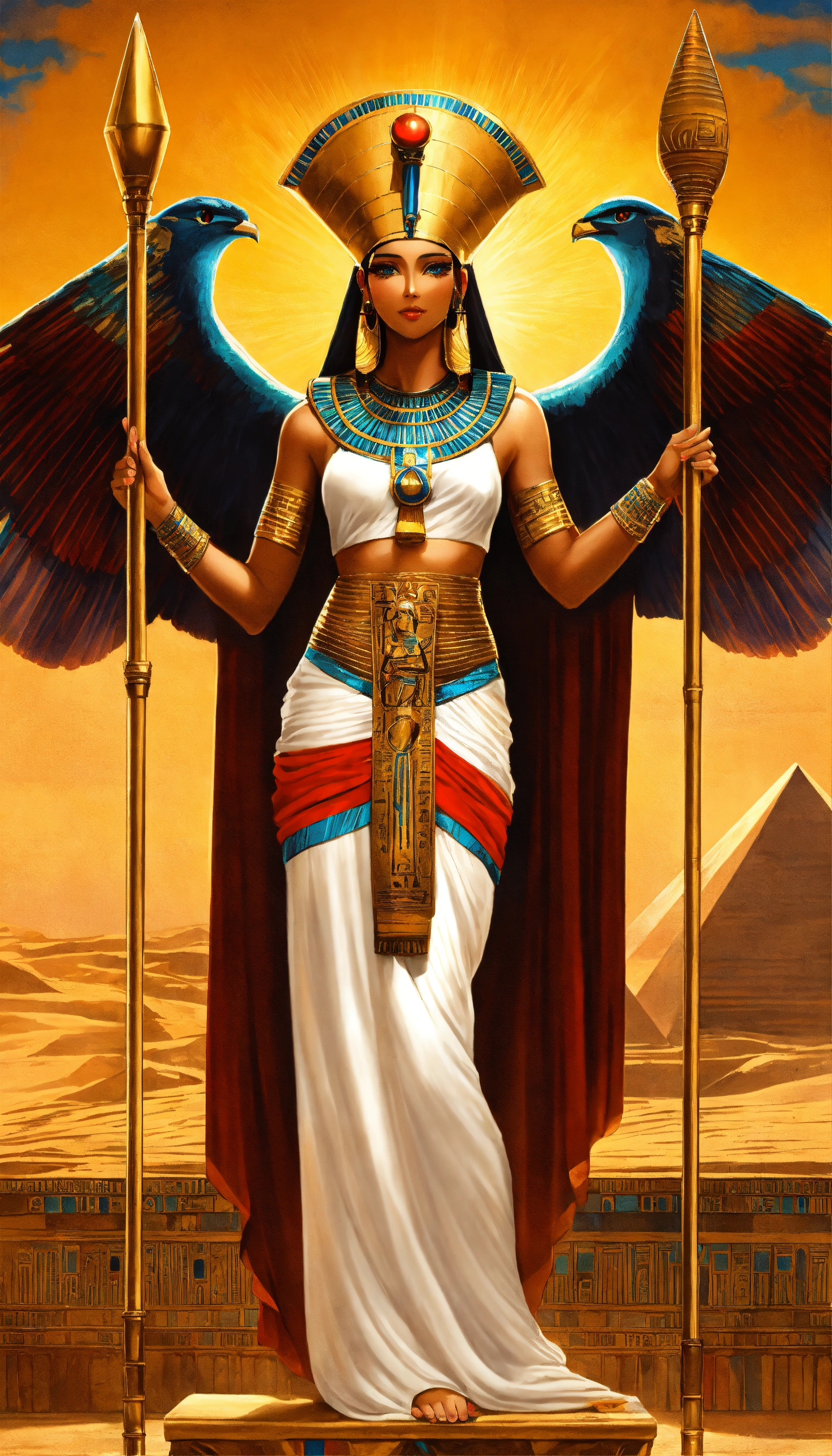 Lexica - The beautiful goddess of Egypt, Isis, should be depicted as a strong figure. Her eyes ...