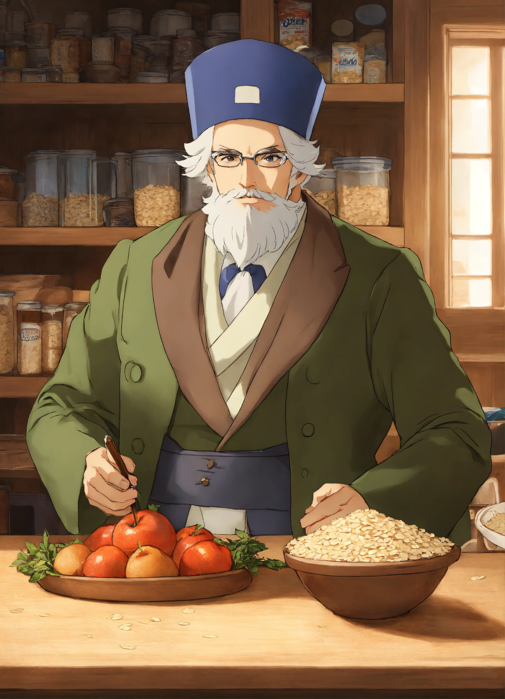 Lexica - Quaker Oats man as anime