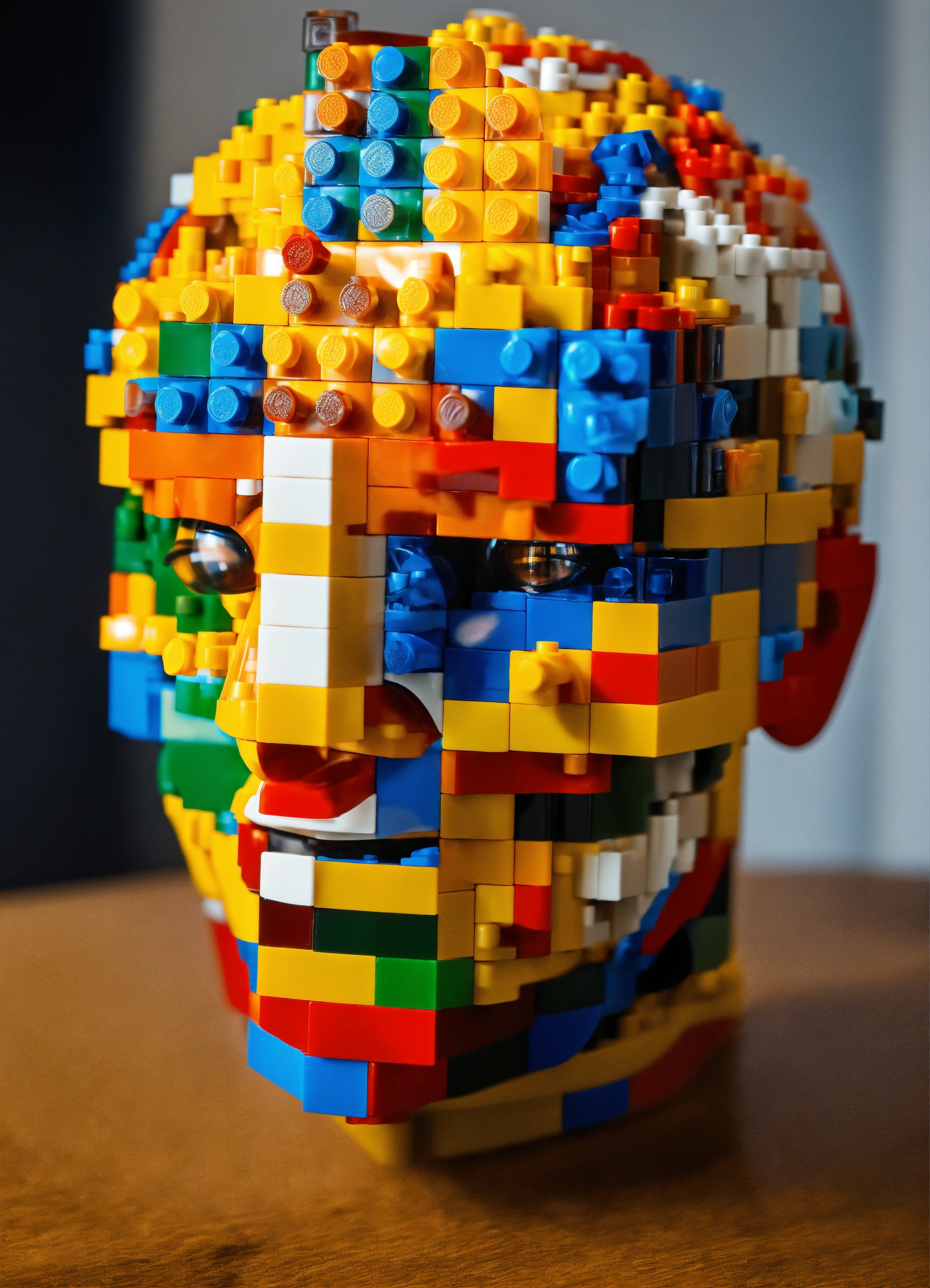Lexica - Un cerebro humano construido con bloques de lego
