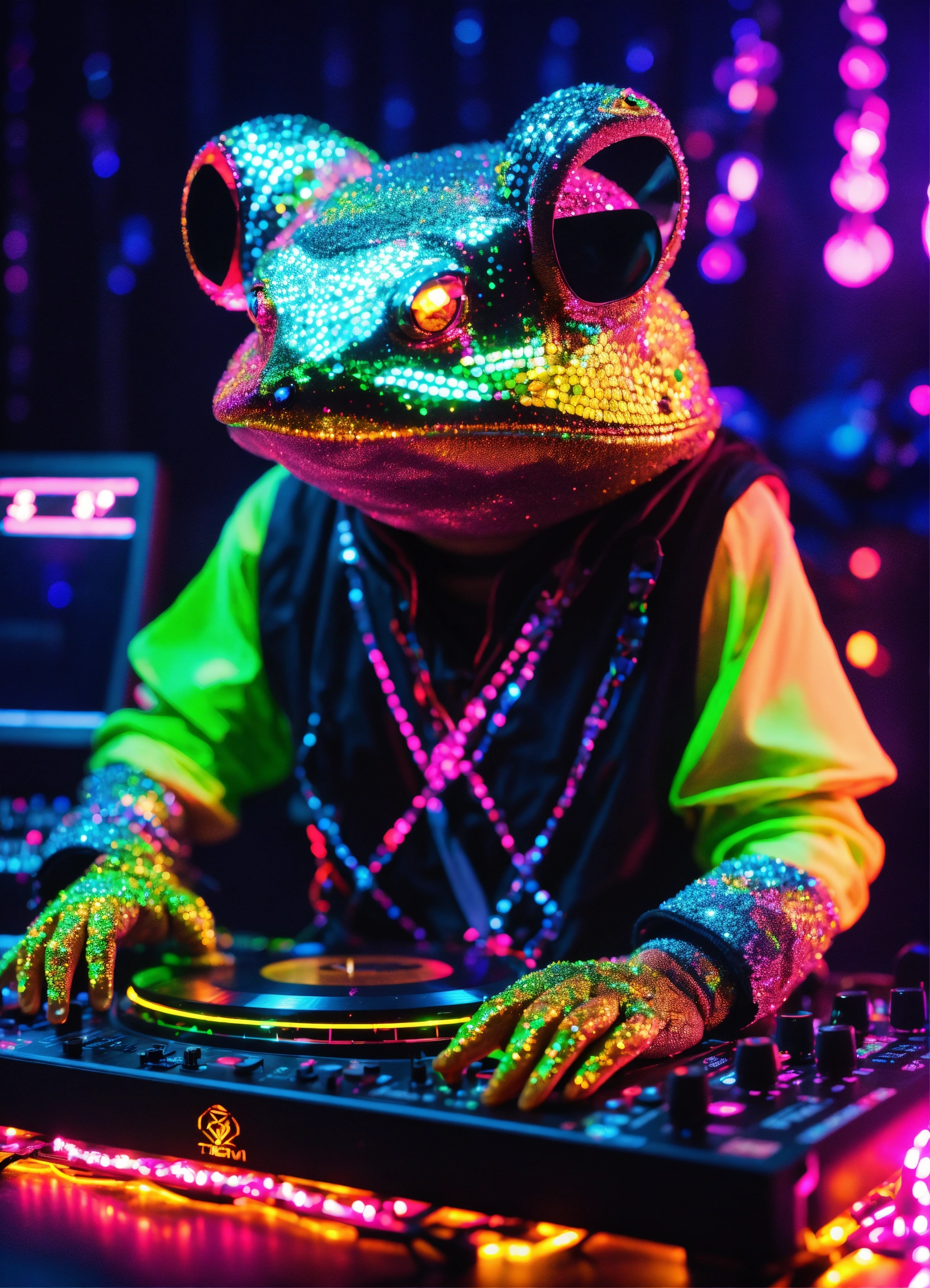 Lexica - A techno Diamond psytrance DJ Diamond TOAD in folk kawaii ...