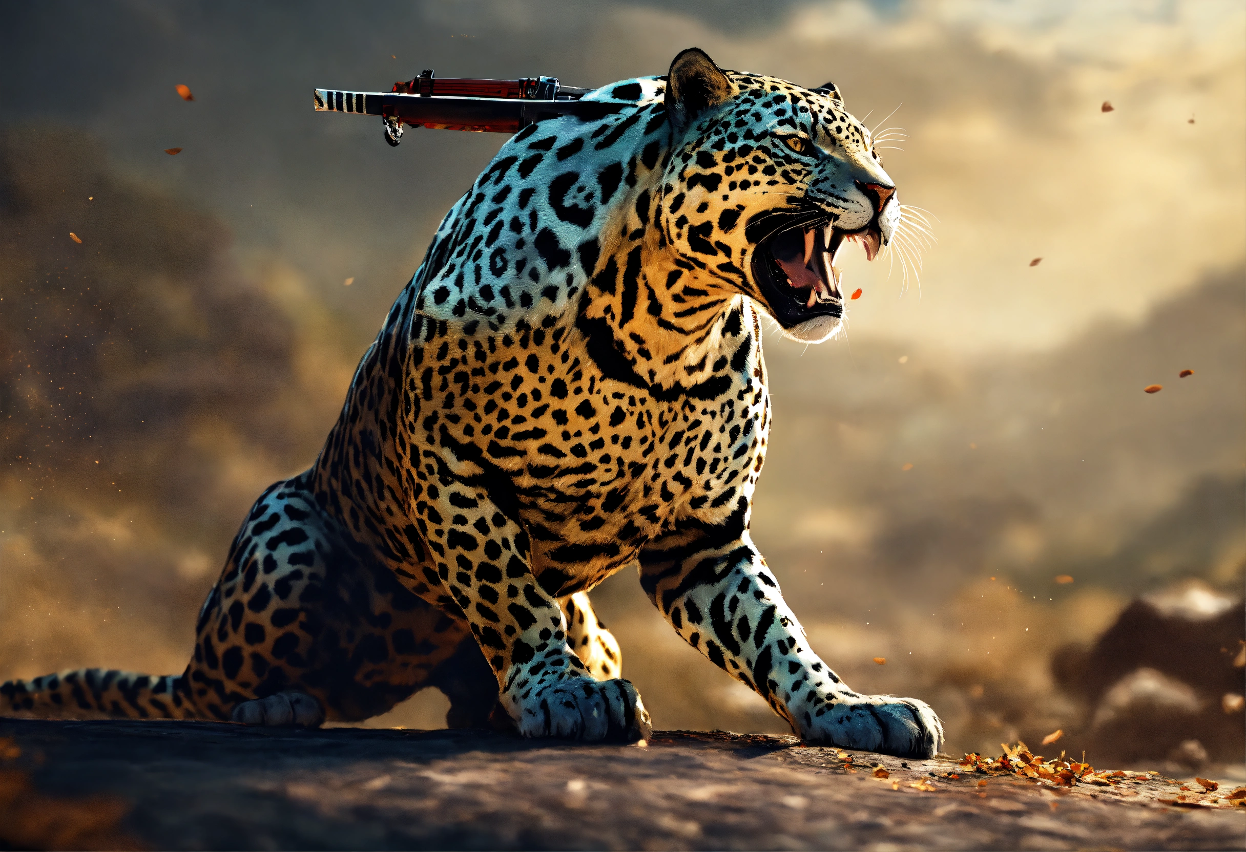 Lexica - Jaguar samurai. battlefield. hyper realistic.