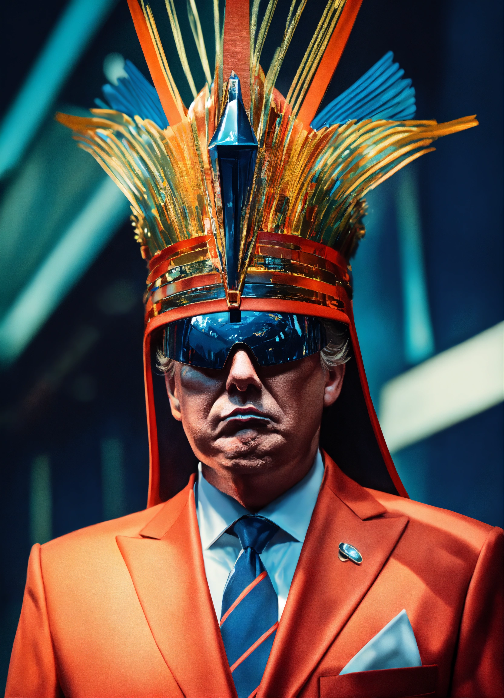 Lexica - The American president Donald Trump comandant futuristic ...