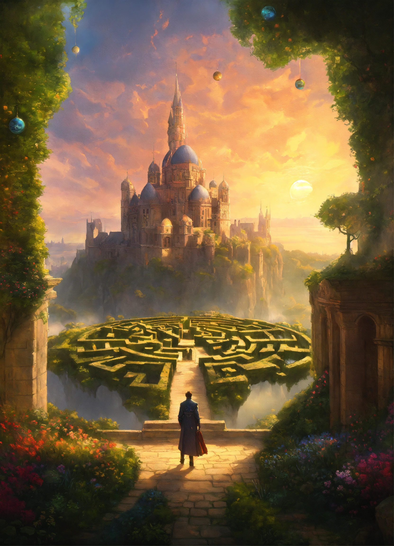 Lexica - Epic view, wide angle, elegant fantasy capital city, magical ...