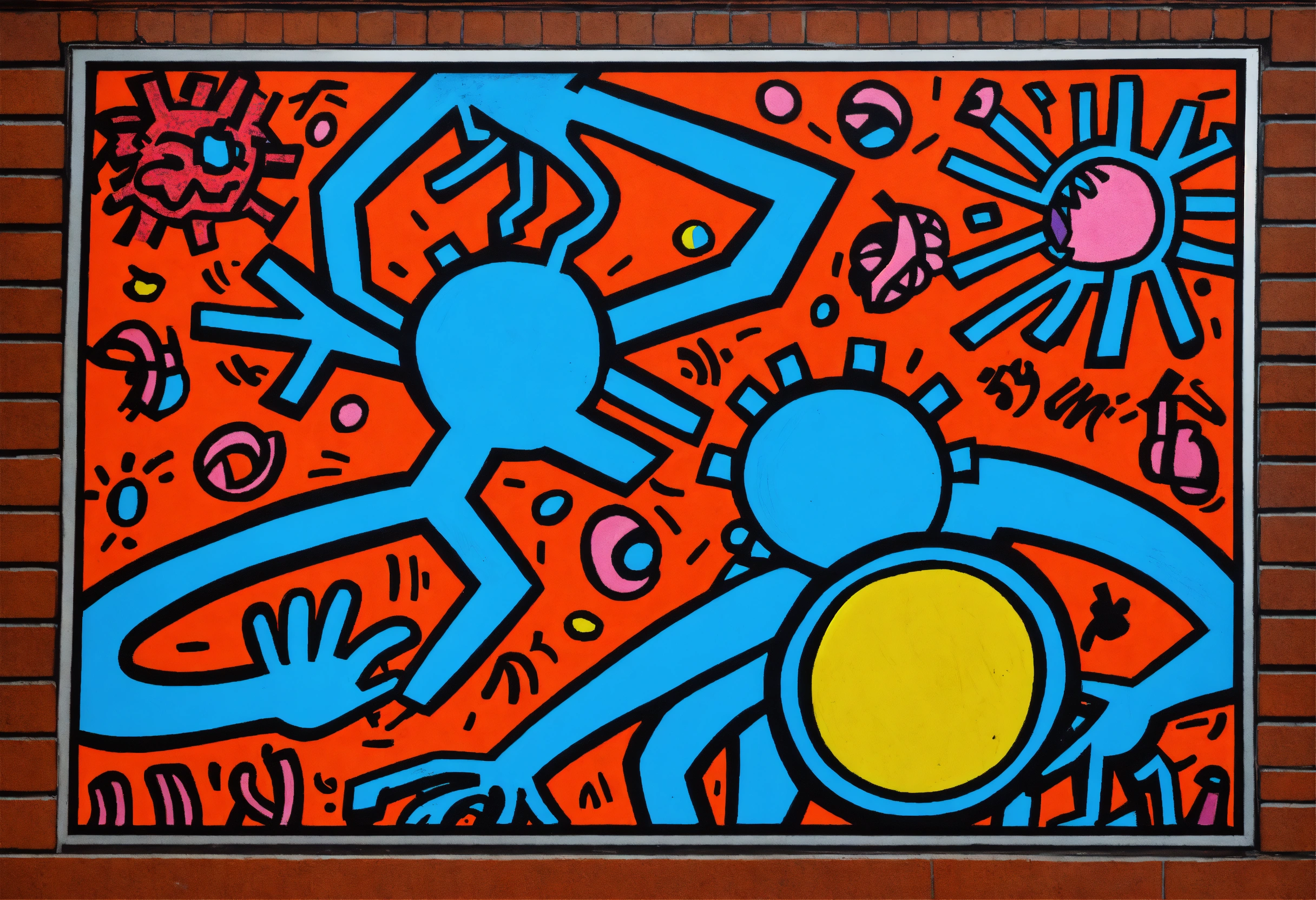 Lexica - No to violence against women, Keith Haring style