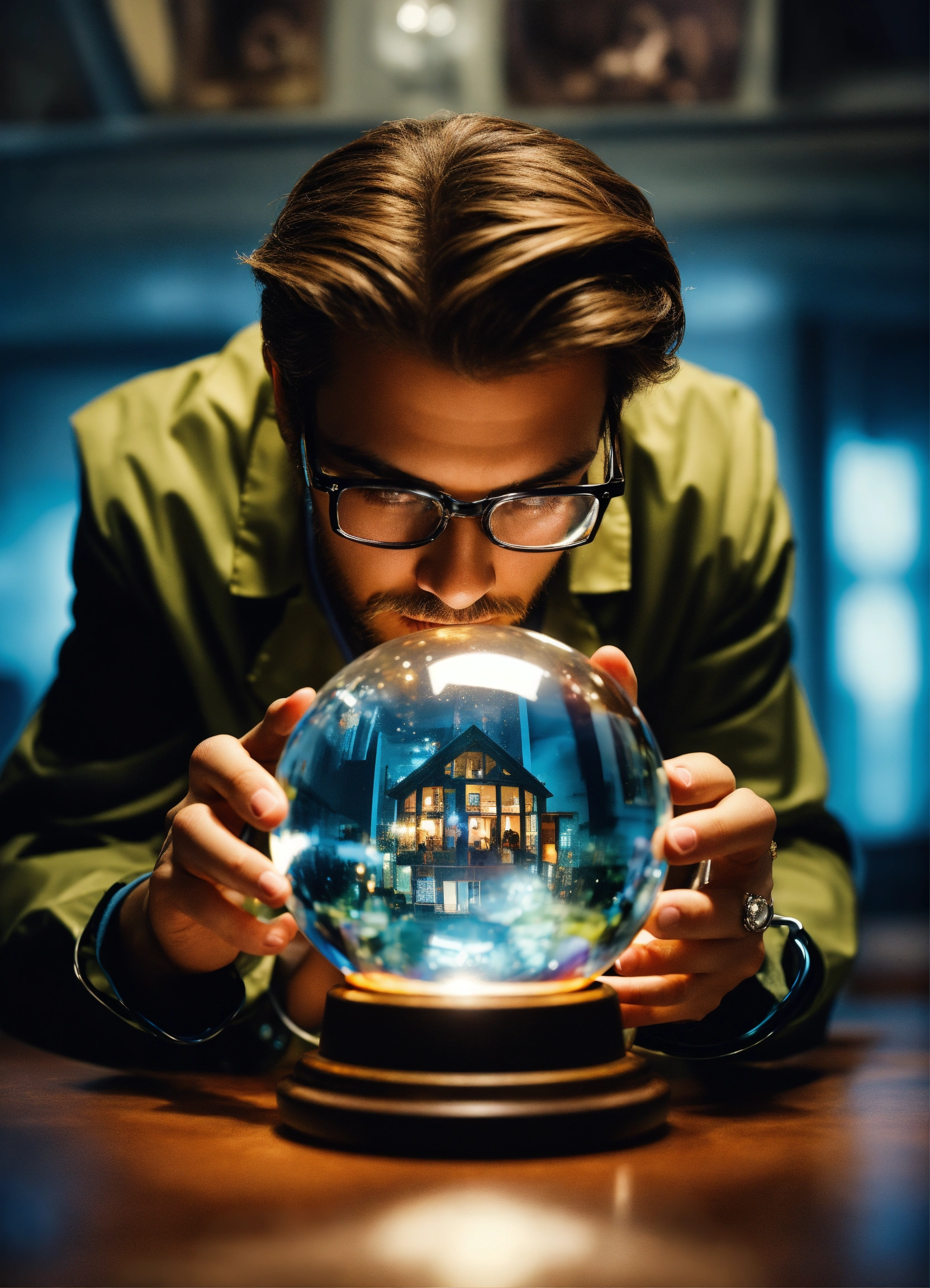 Lexica - A hyper-realistic photograph of a cool doctor looking through ...