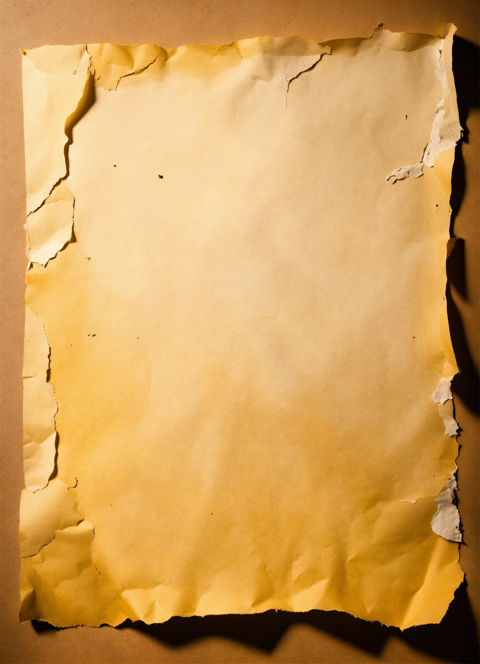 Lexica - Isolated piece of tattered paper white background