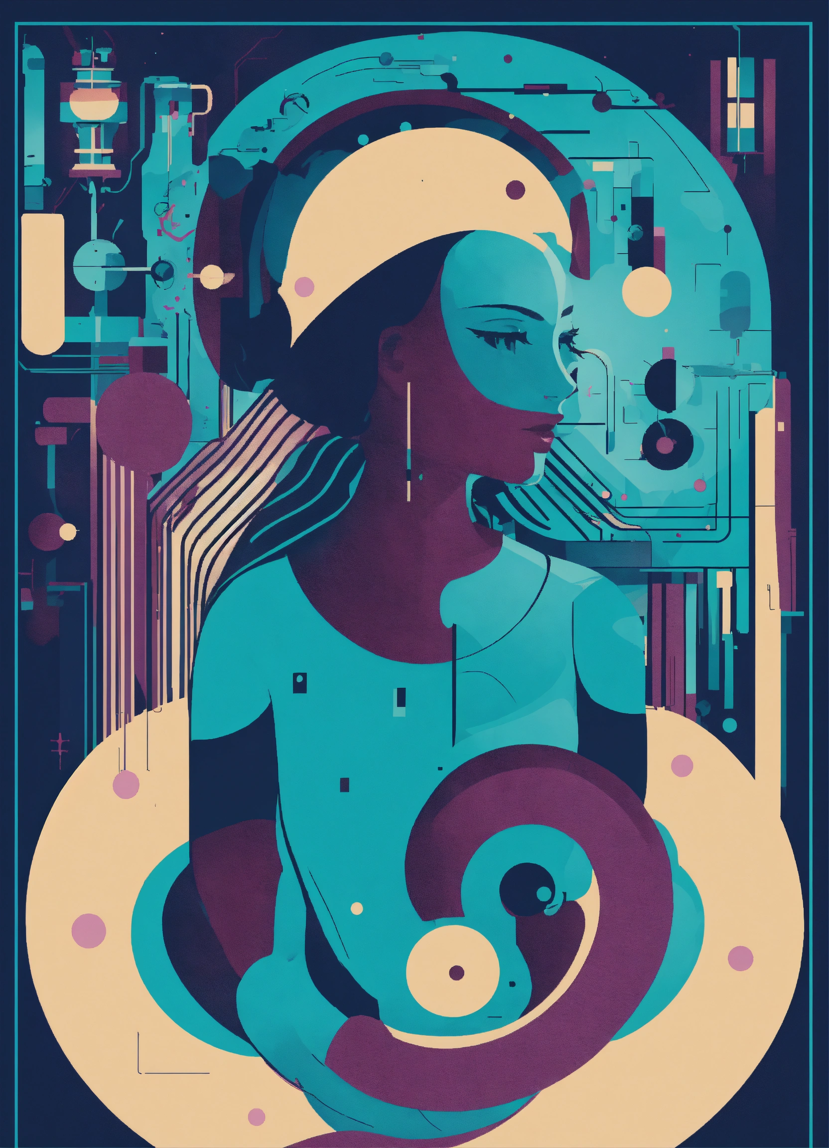 Lexica - Vector icon that represents a woman Engage in Internal Circles ...