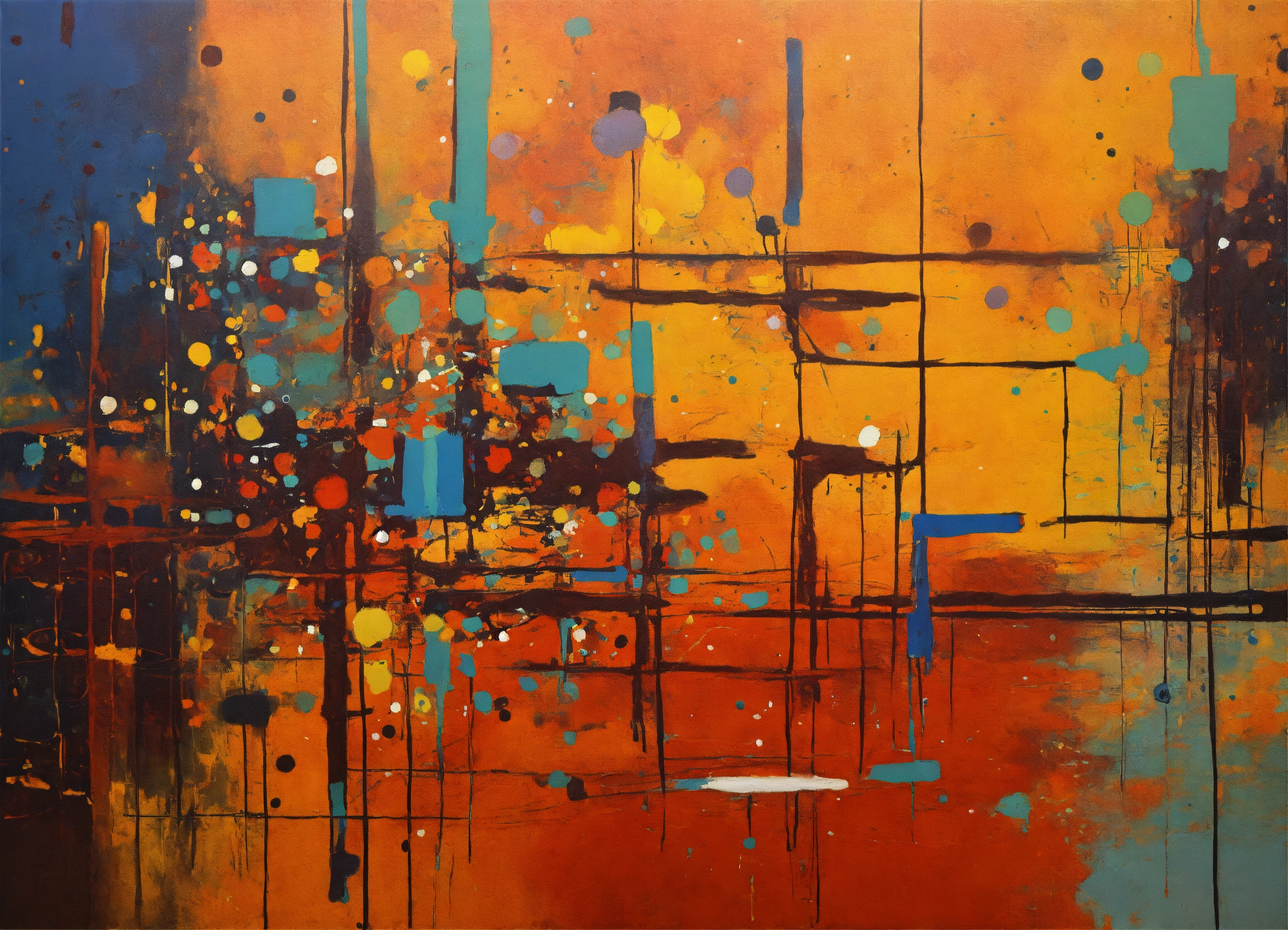 Lexica - Data abstract painting kandisky, pollock, rothko