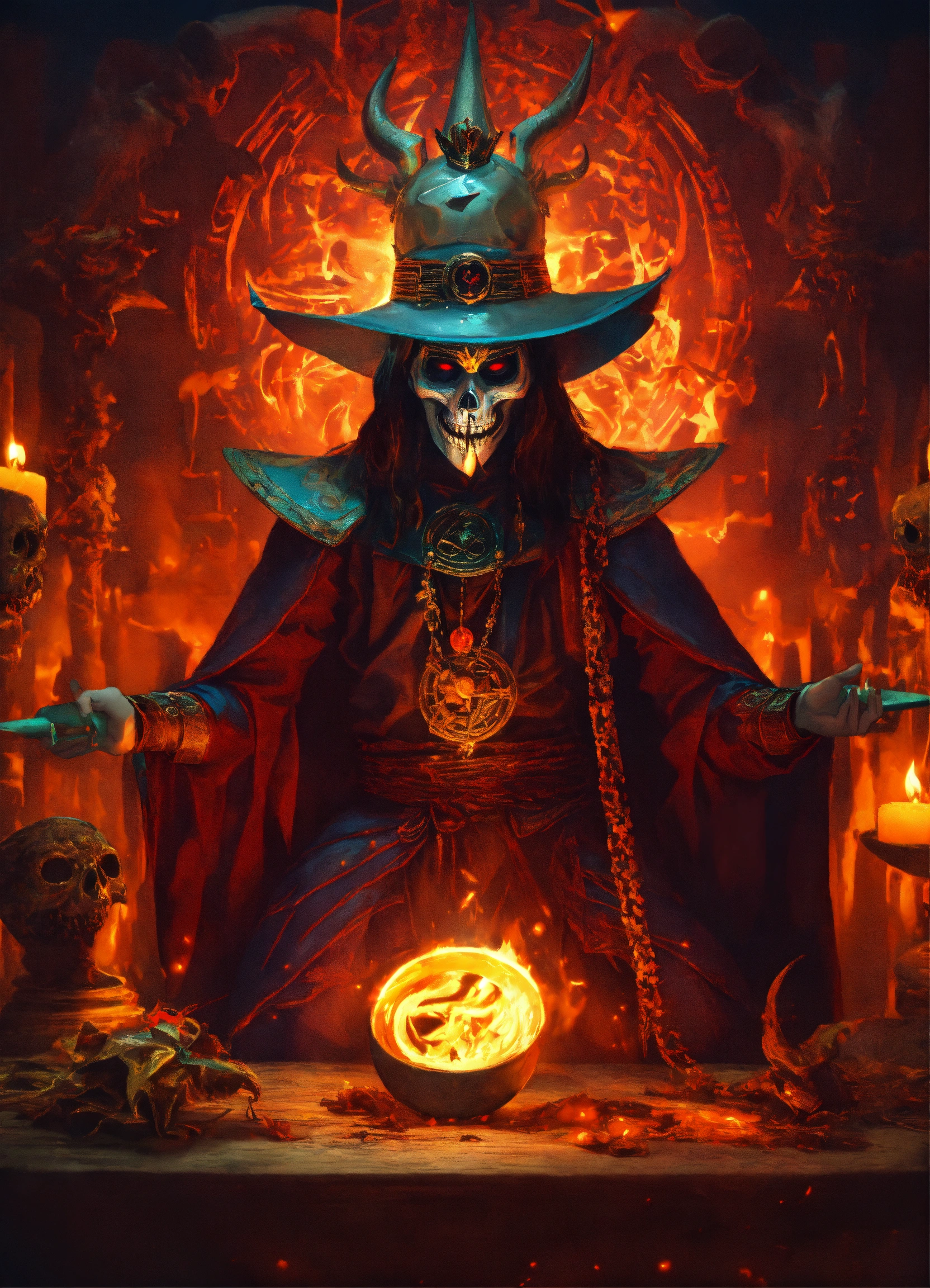 Lexica - Evil magician king summoning supernatural forces from a ...