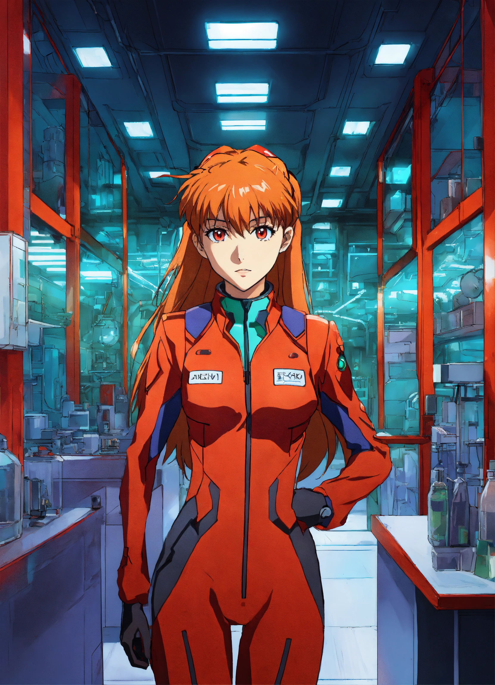 Lexica - Portrait of Asuka Langley Soryu from Neon Genesis Evangelion ...