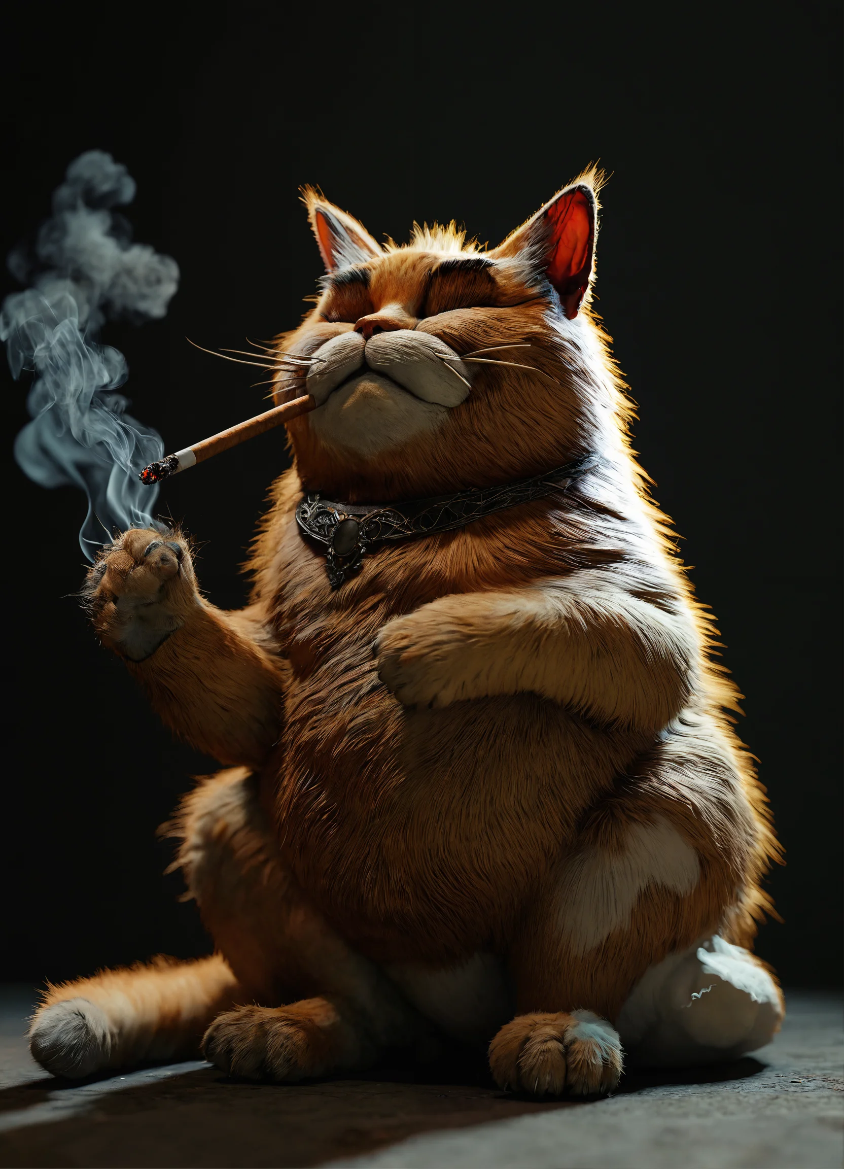 Lexica - A fat cat smoking, ultra realistic, 8k realistic furr