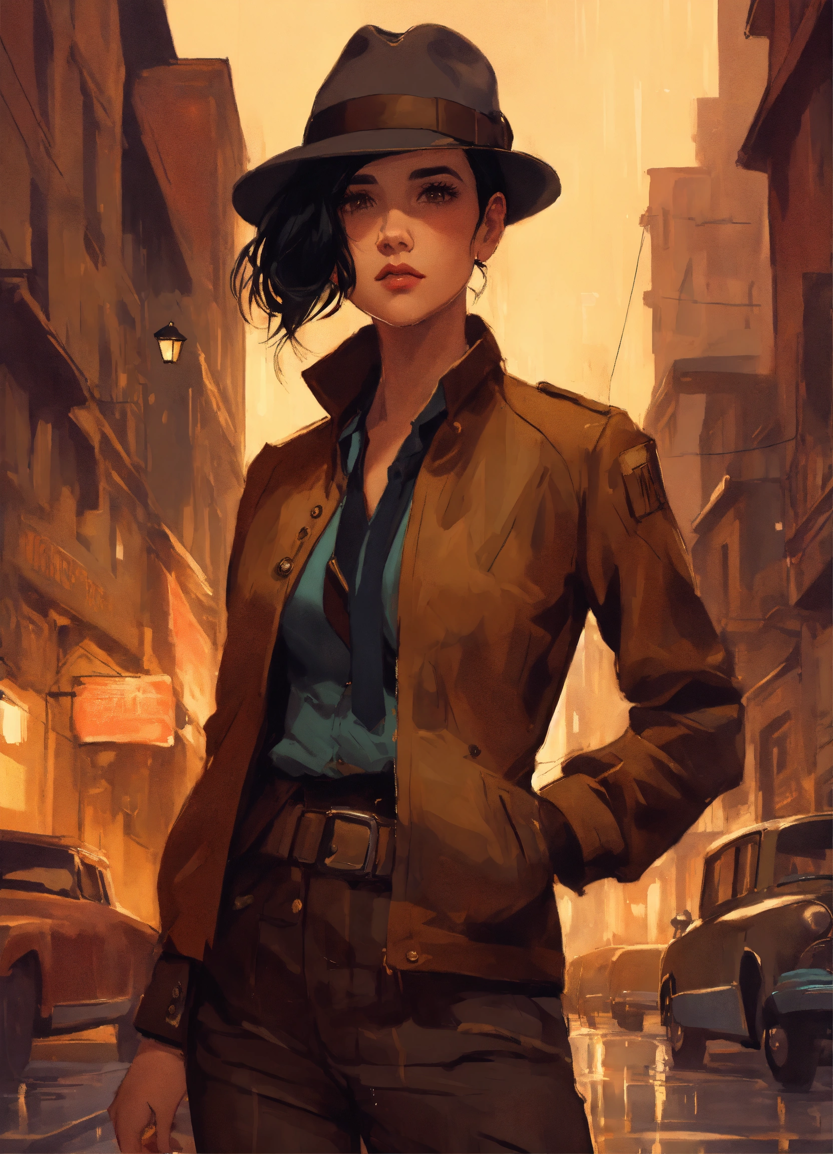 Lexica - Highly detailed portrait of a sewer emo punk lady mercenary ...