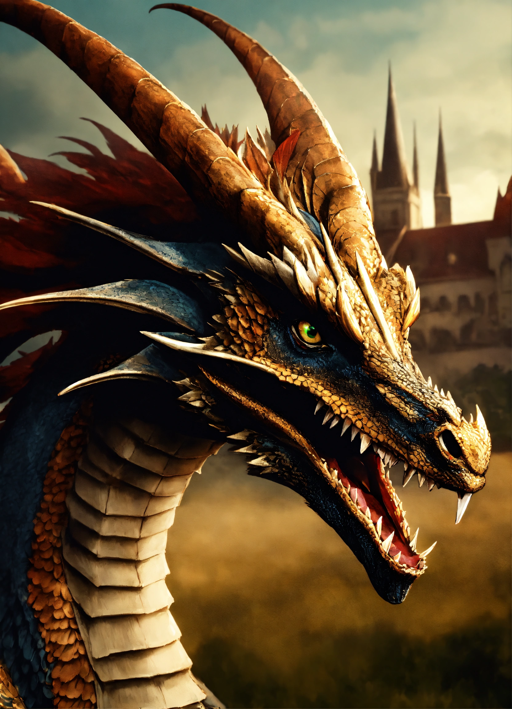 Lexica - Hungarian Horntail de face