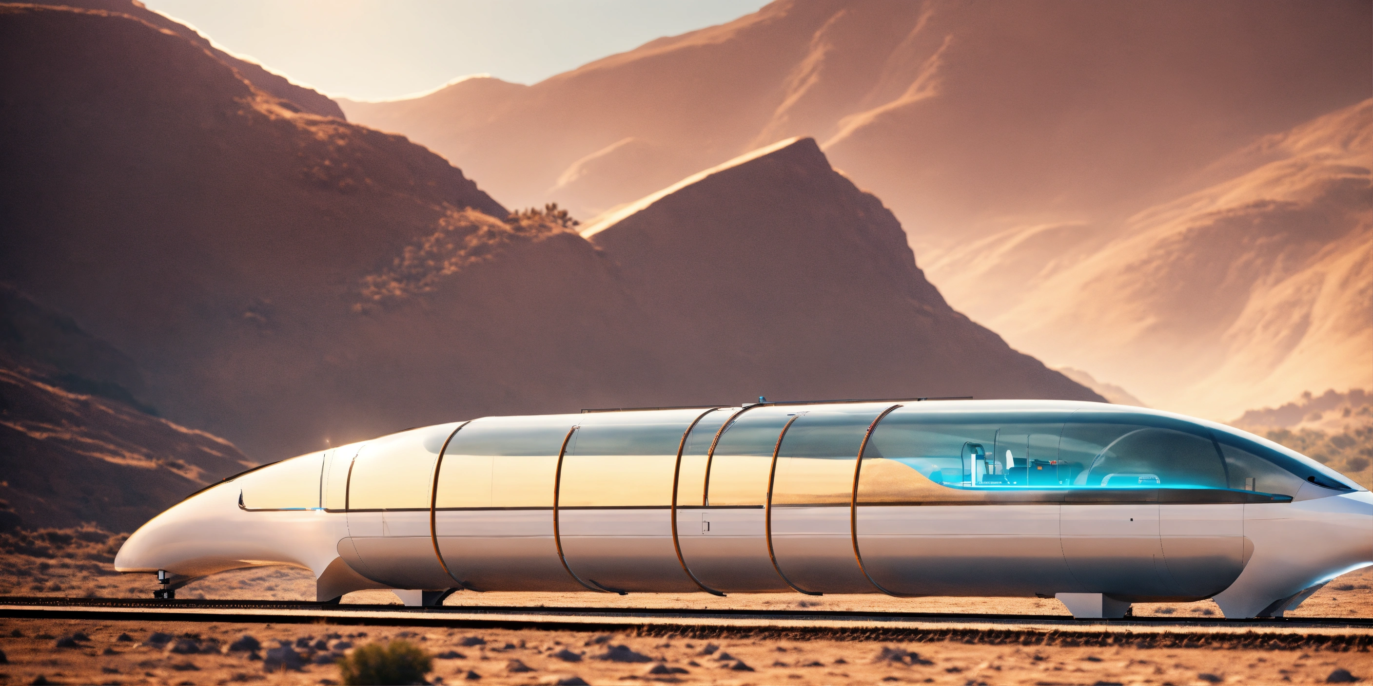Lexica - Futuristic Hyperloop transportation system.