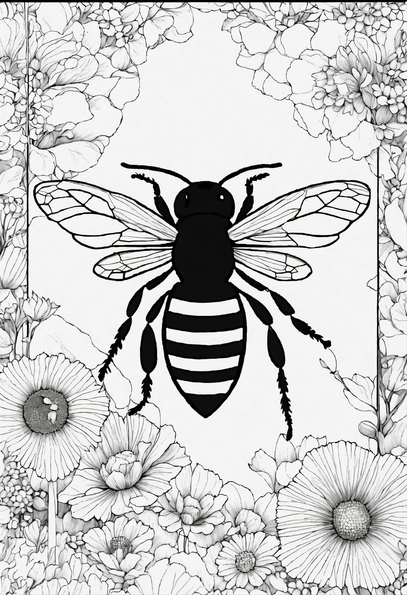 Lexica - Coloring pages, all solid lines, minimalistic, whimsical world ...