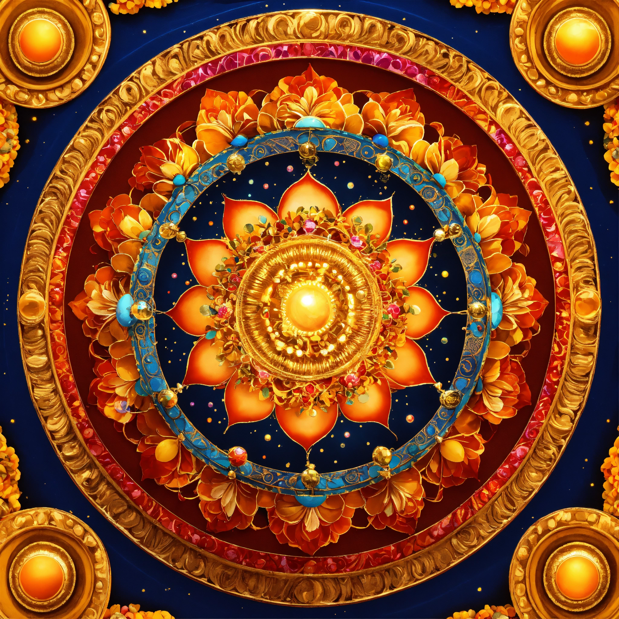 Lexica - Mandala, mandala, Mandala with multiples planets, clouds ...