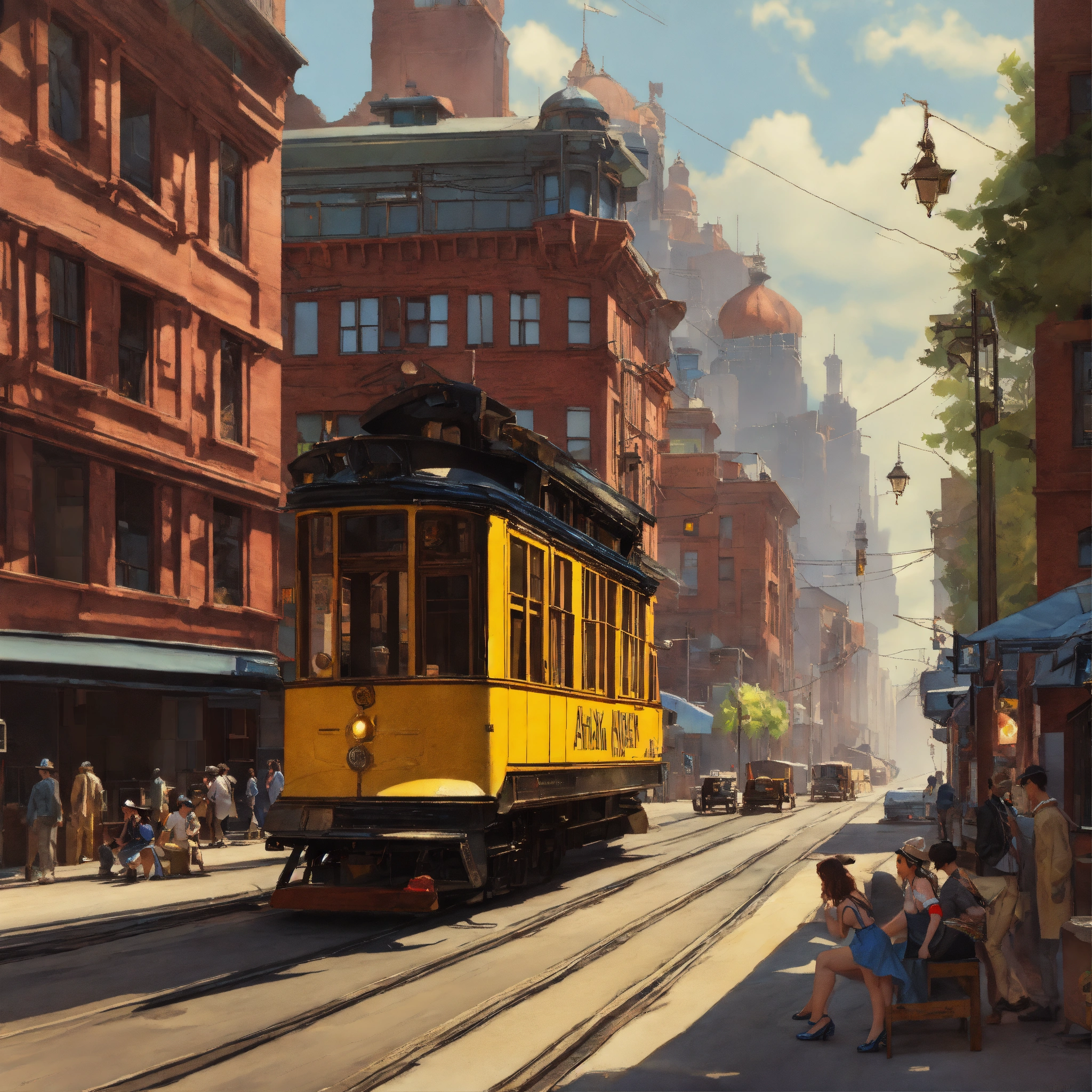 Lexica - "Alice Neel Roaring Twenties cityscape paintings" Pixar ...