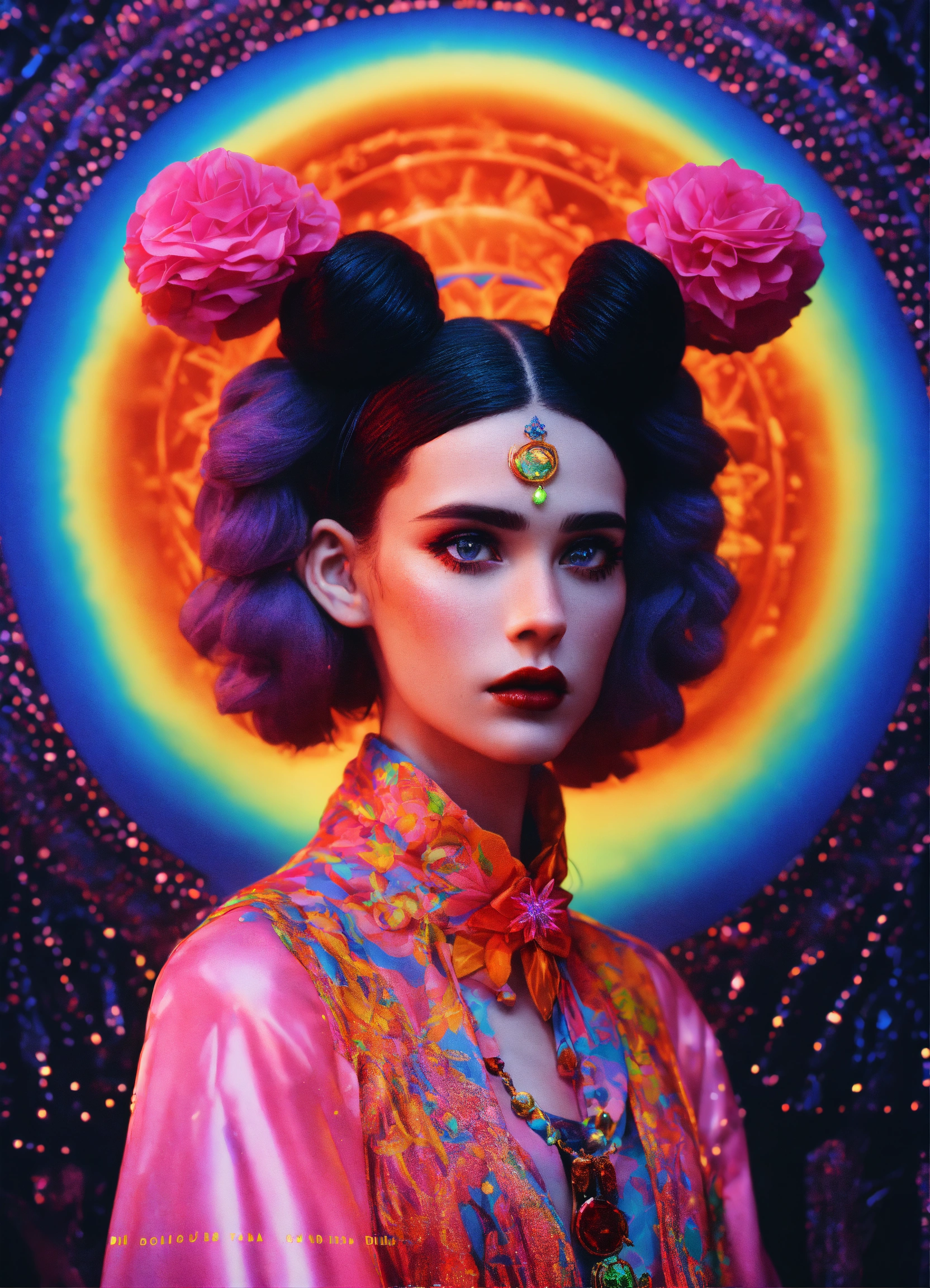 Lexica - Photorealistic 3D portrait of Gorgeous Goth Grimes in a folk ...