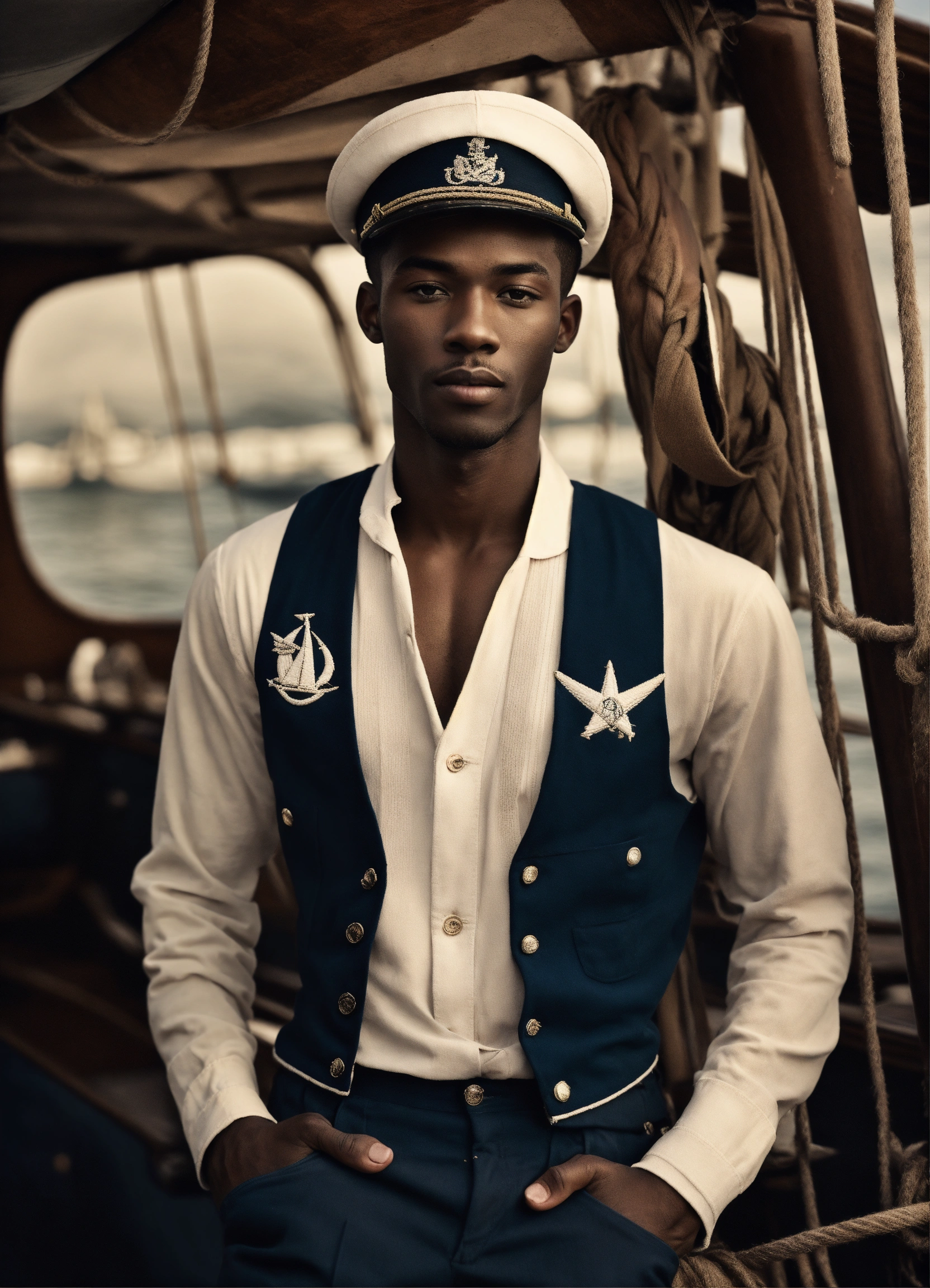 Lexica - Photorealistic, blackandwhite, young male, art, black skin ...