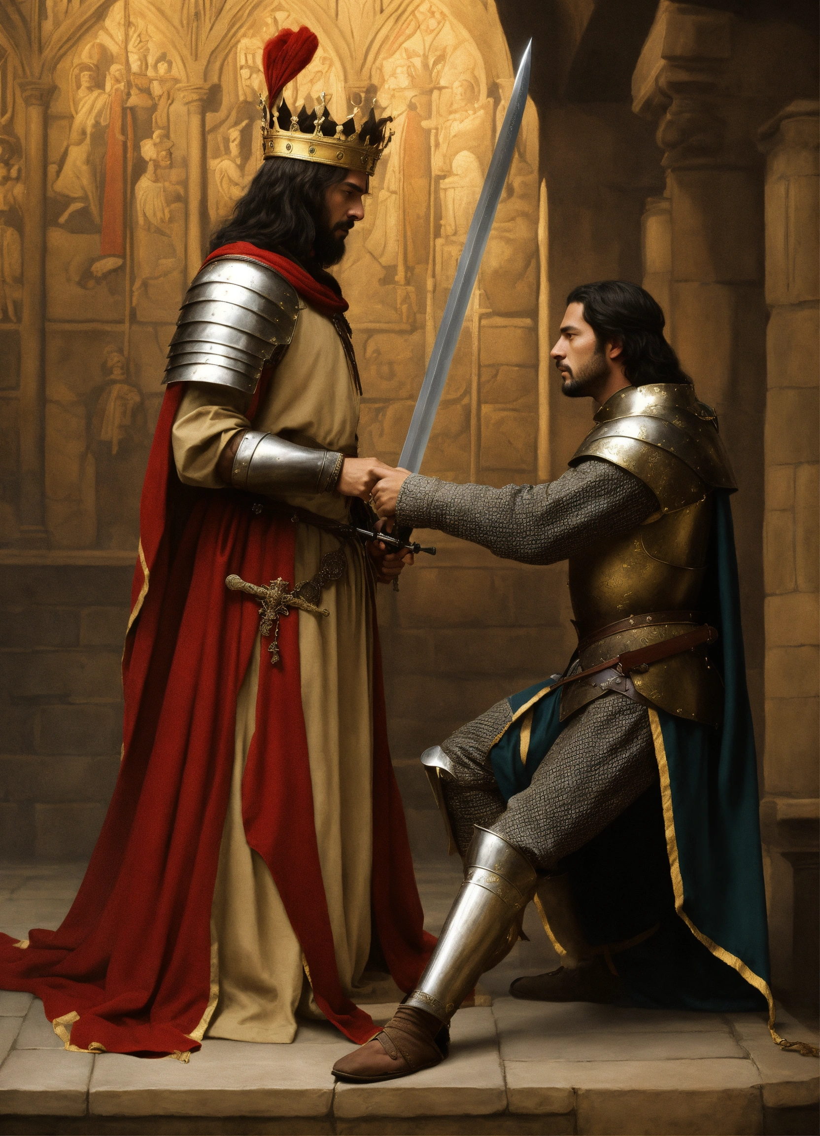 Lexica - In the medieval, the king is around 50 years old, standing ...