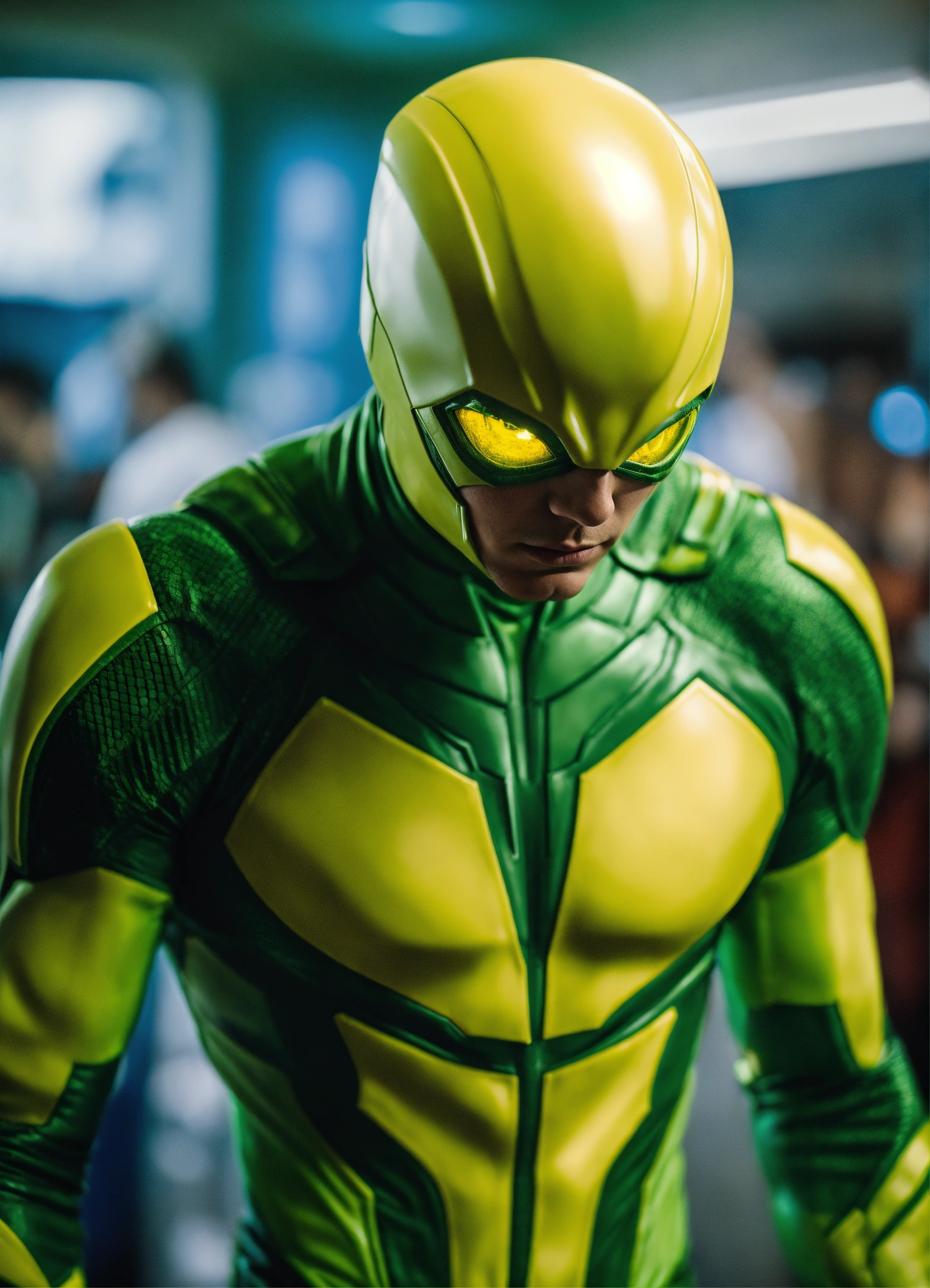 Lexica - Piercing yellow eyes, marvel, highly detailed, white superhero ...