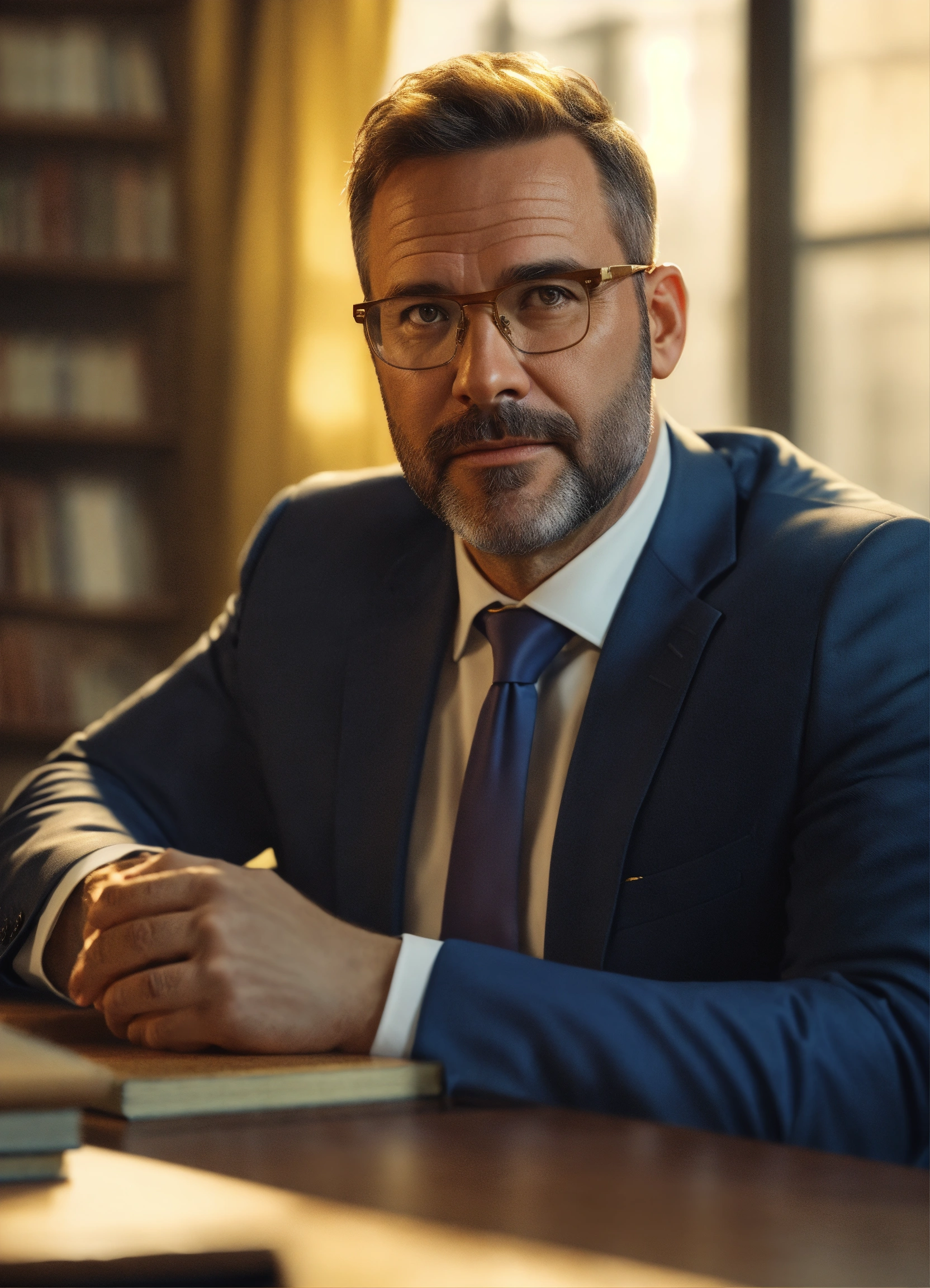 Lexica - A handsome 45-year-old businessman with a reassuring look ...